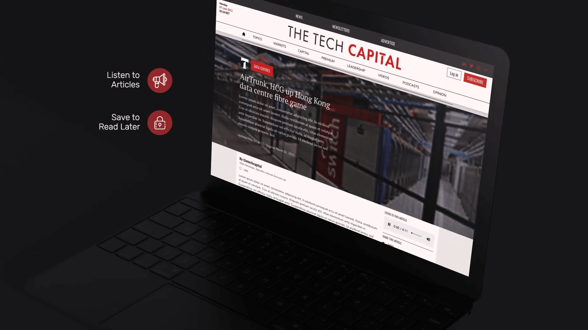 The Tech Capital website walkthrough - The Tech Capital