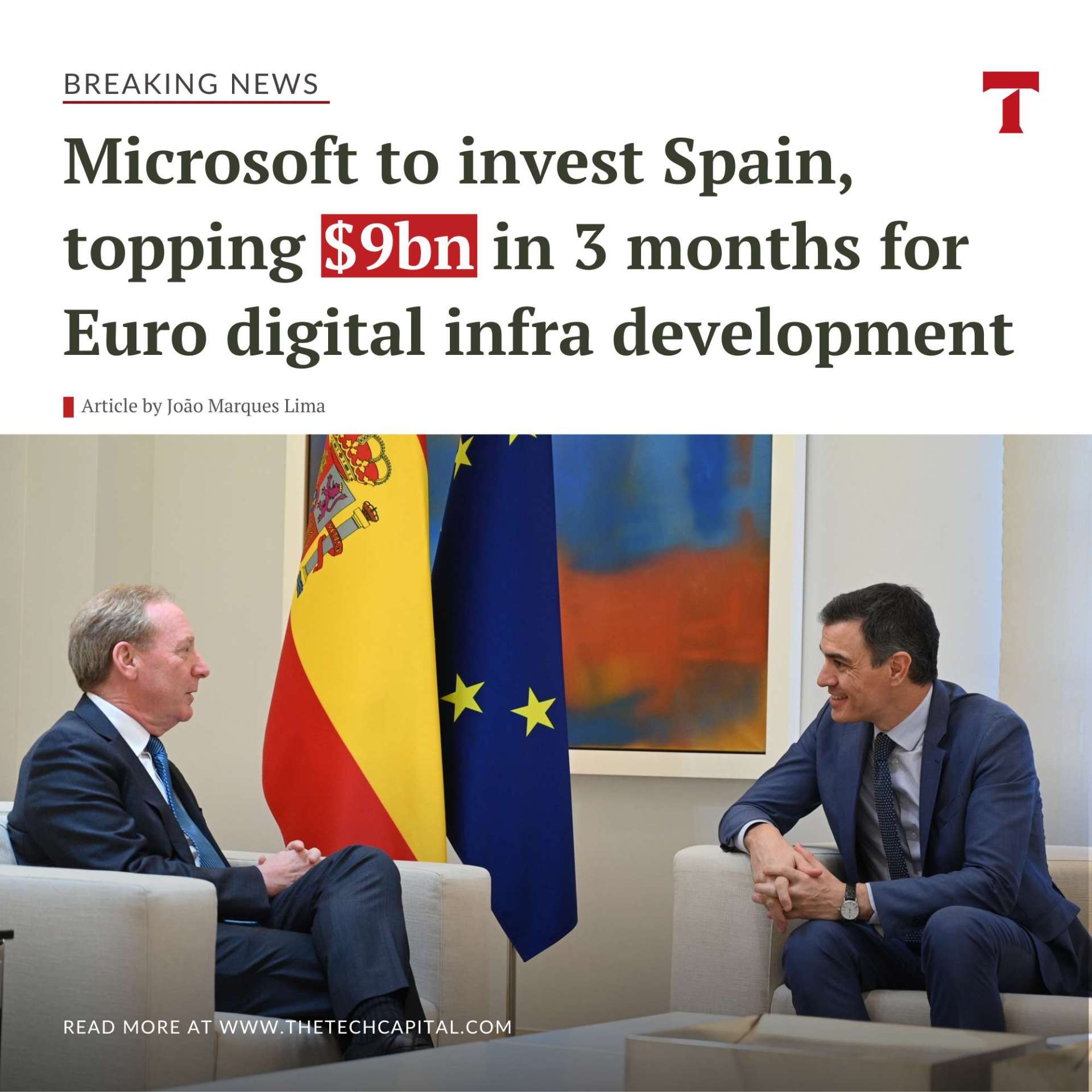 Microsoft to invest billions of dollars in Spain, exceeding $9bn in 3 ...