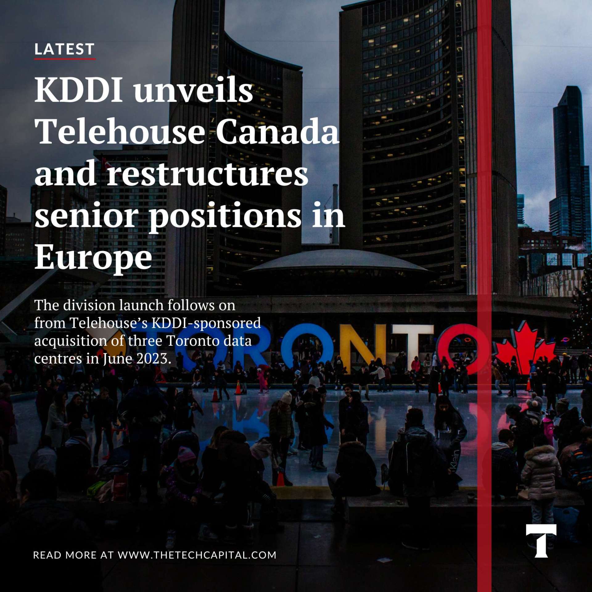 KDDI unveils Telehouse Canada and restructures senior positions in ...