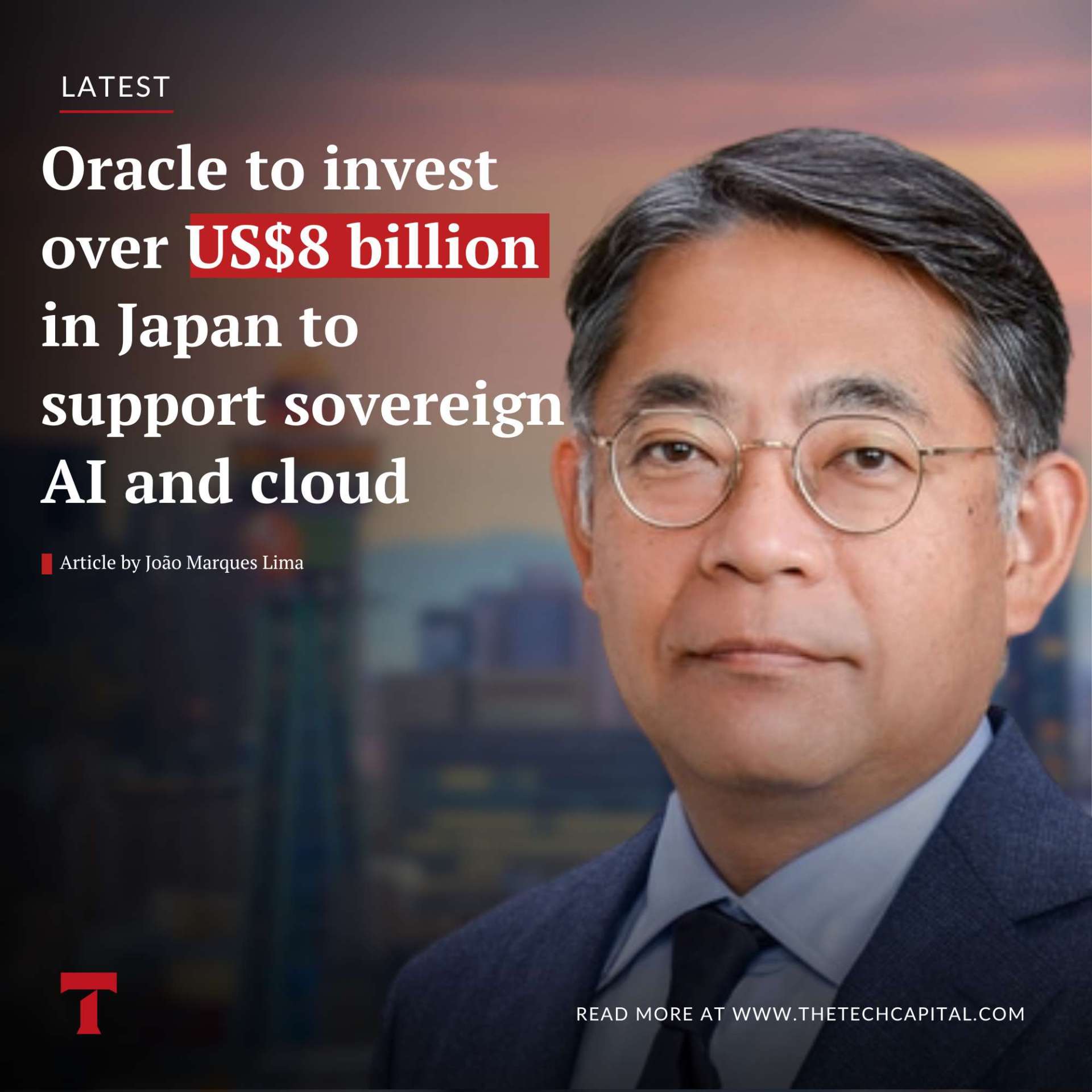 Oracle to invest over US$8 billion in Japan to support sovereign AI and ...