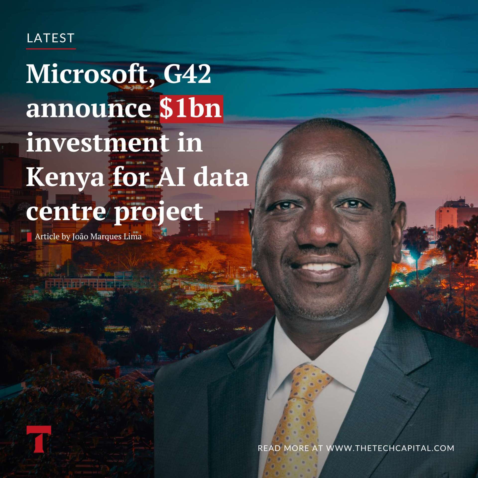 Microsoft, G42 announce $1bn investment in Kenya for AI data centre ...