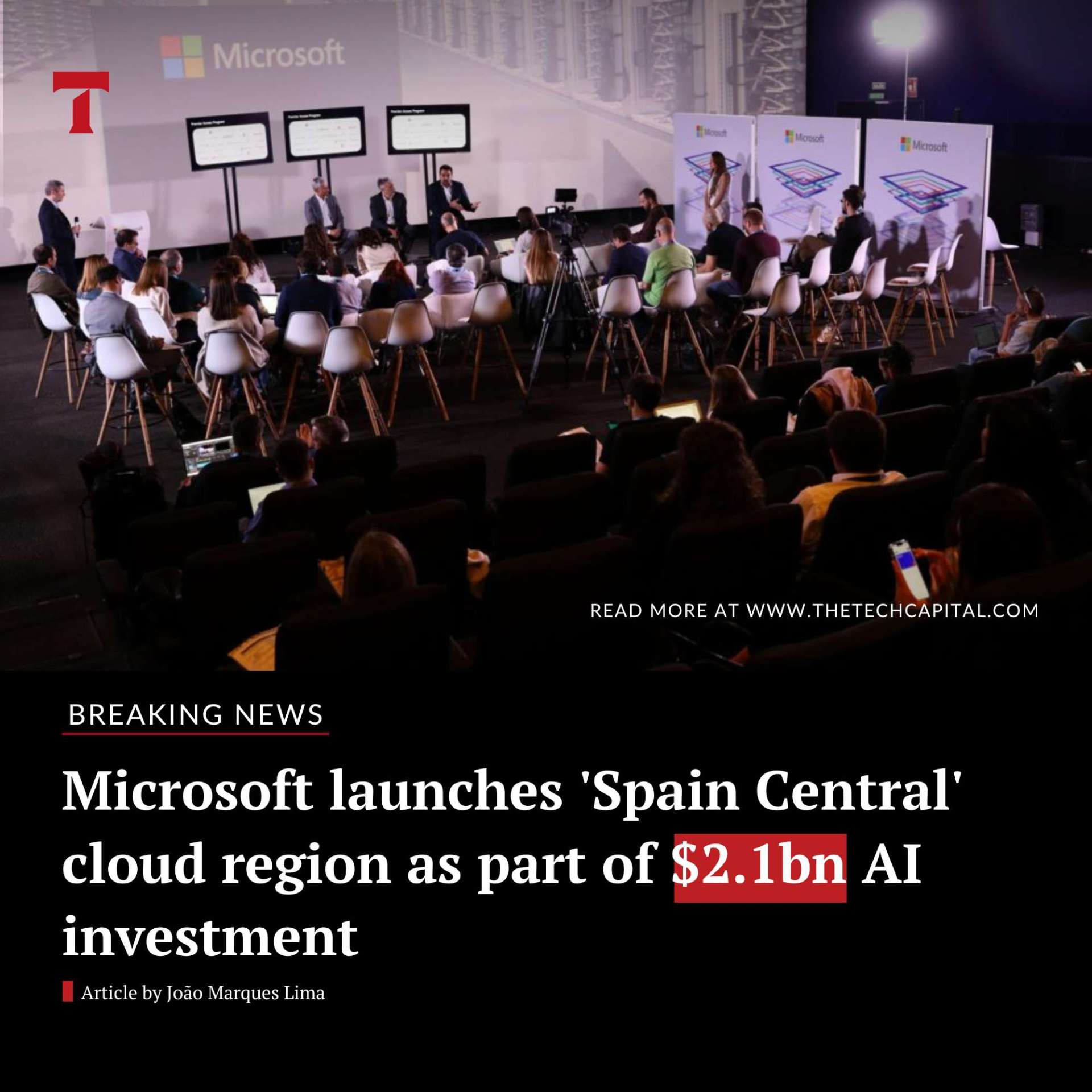 Microsoft launches 'Spain Central' cloud region as part of $2.1bn AI ...