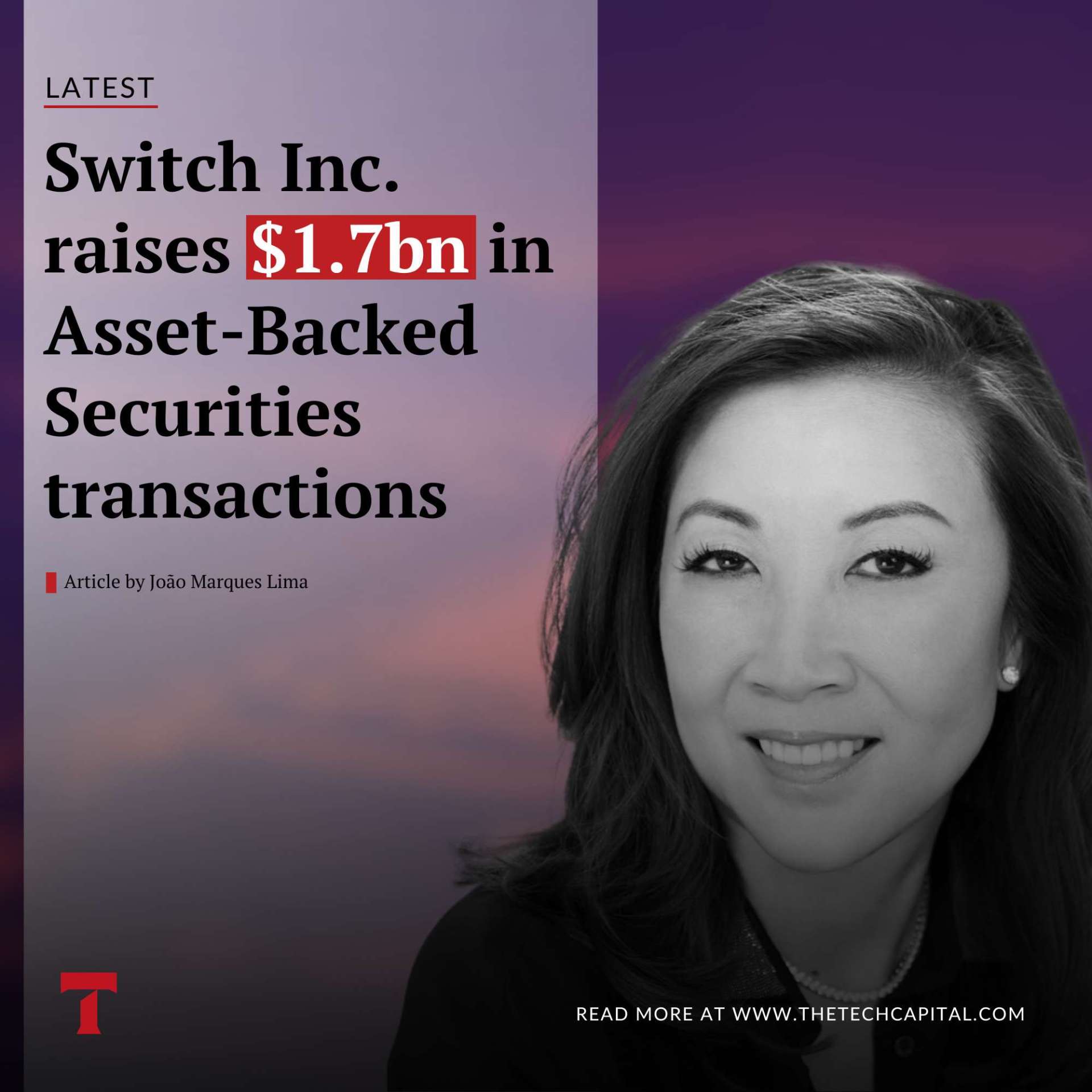 Switch Inc. raises $1.7bn in Asset-Backed Securities transactions - The ...