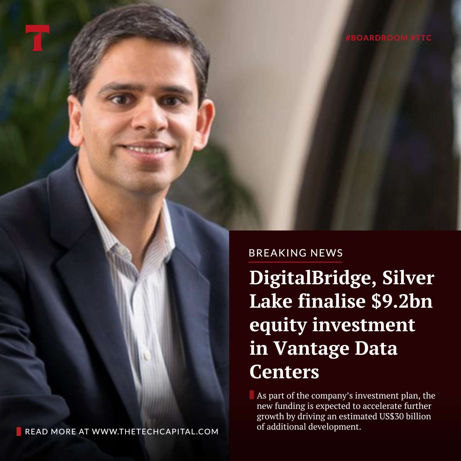 DigitalBridge and Silver Lake finalize $9.2bn equity investment in Vantage Data Centers - The ...