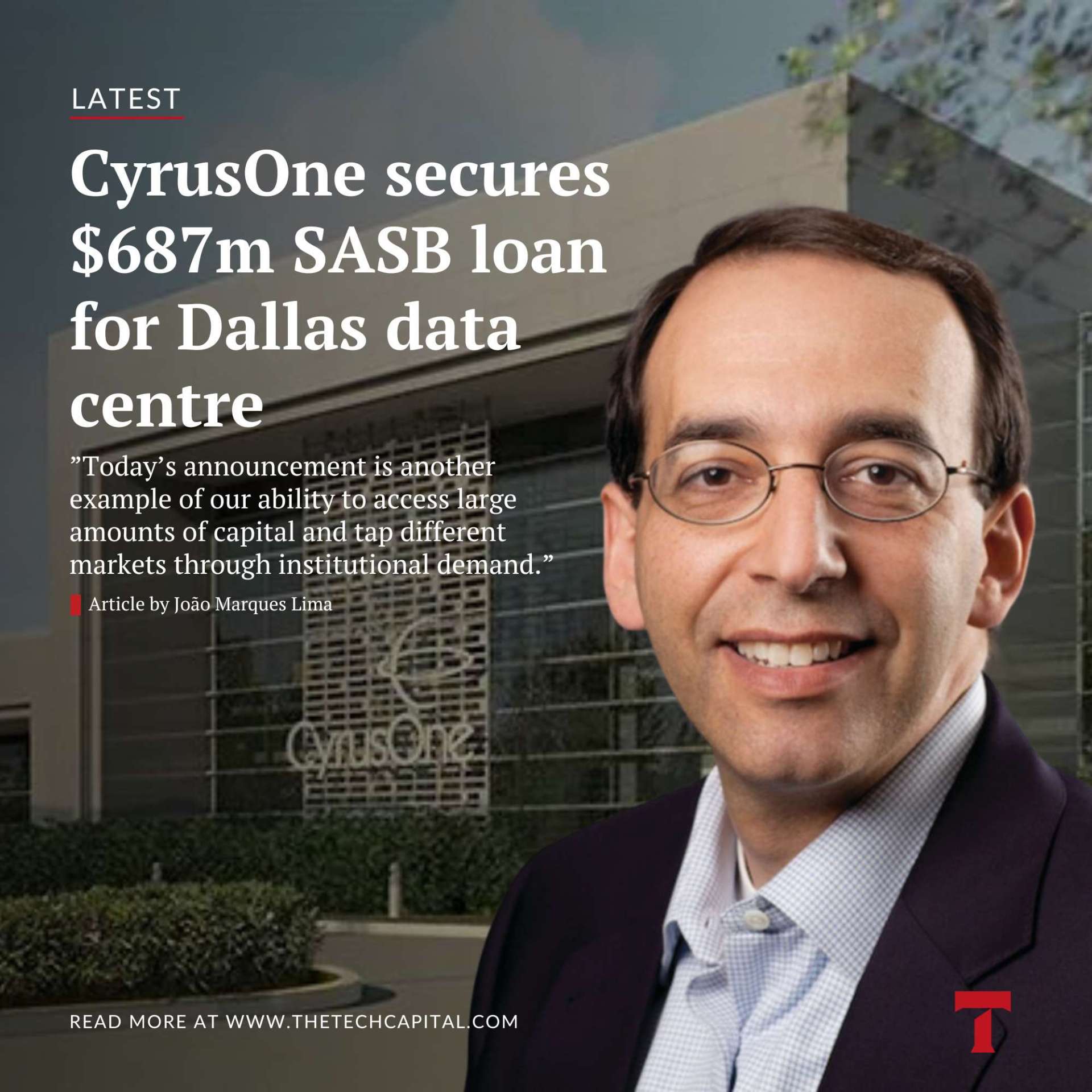 CyrusOne secures $687m SASB loan for Dallas data centre - The Tech Capital