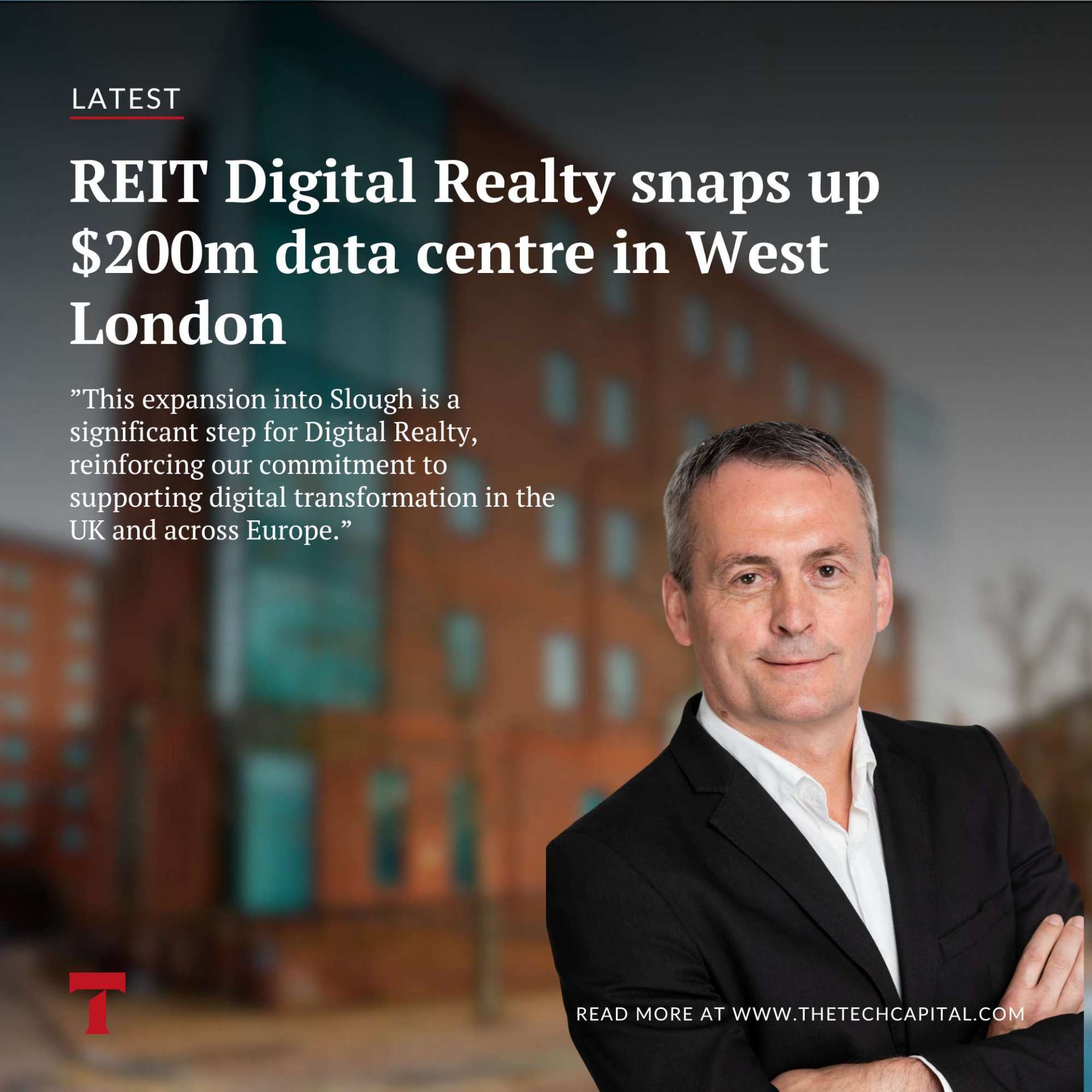 REIT Digital Realty snaps up $200m data centre in West London - The ...