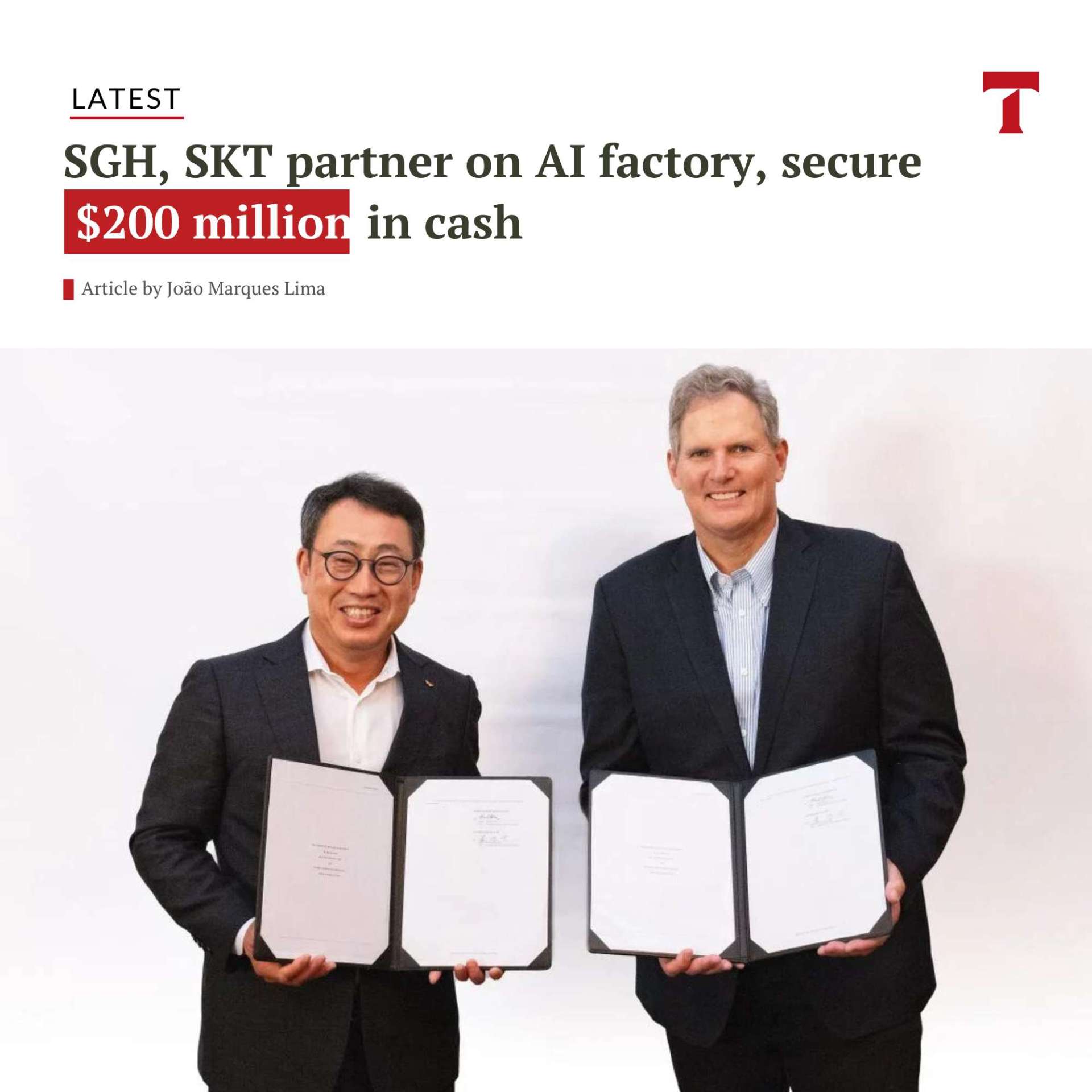 SGH, SKT partner on AI factory, secure $200 million in cash - The Tech ...