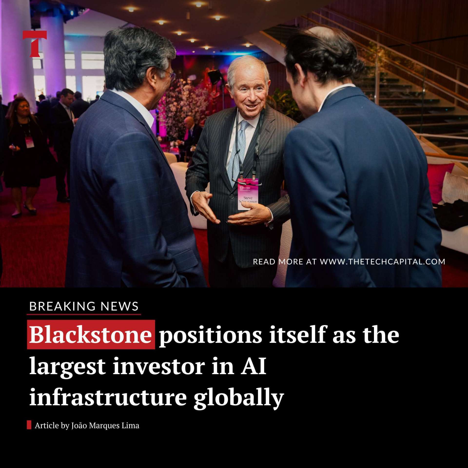 Blackstone positions itself as the largest investor in AI ...