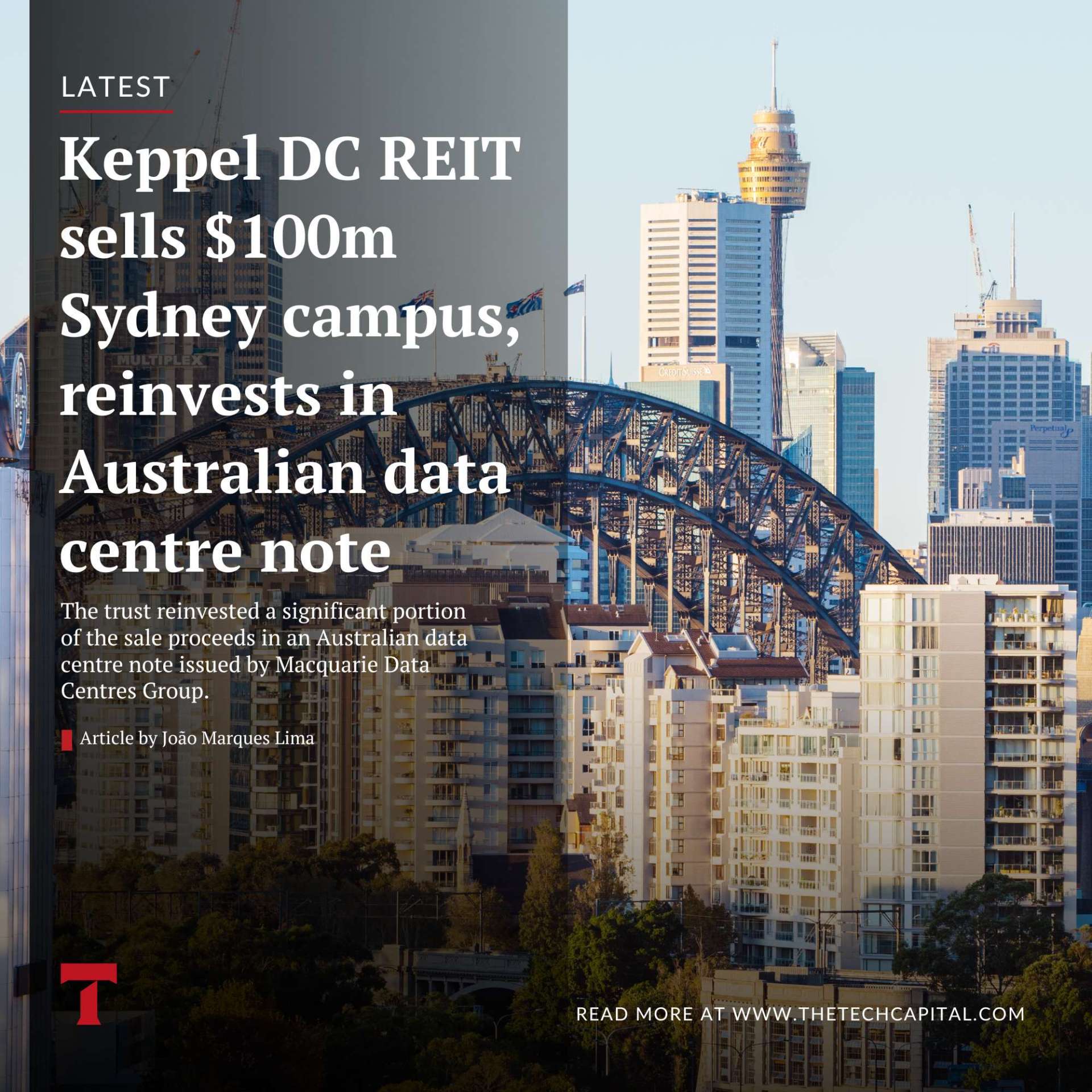 Keppel DC REIT sells $100m Sydney campus, reinvests in Australian data ...