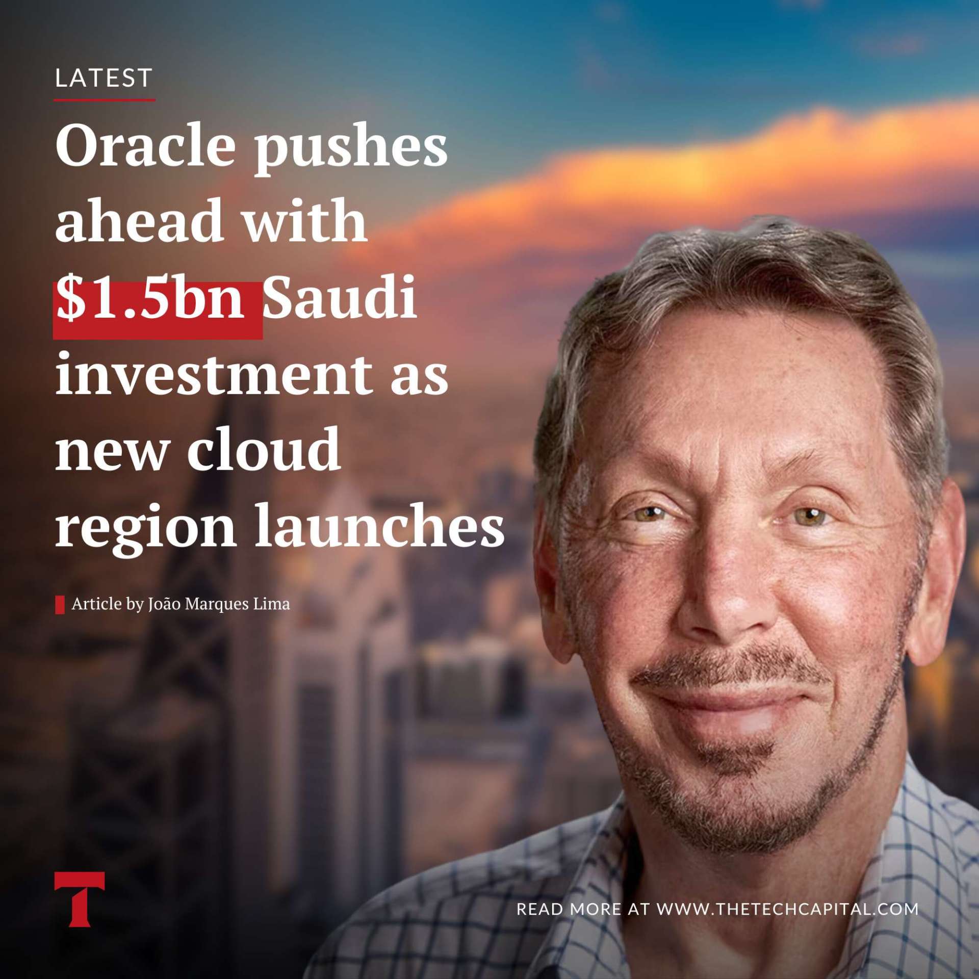 Oracle pushes ahead with $1.5bn Saudi investment as new cloud region ...