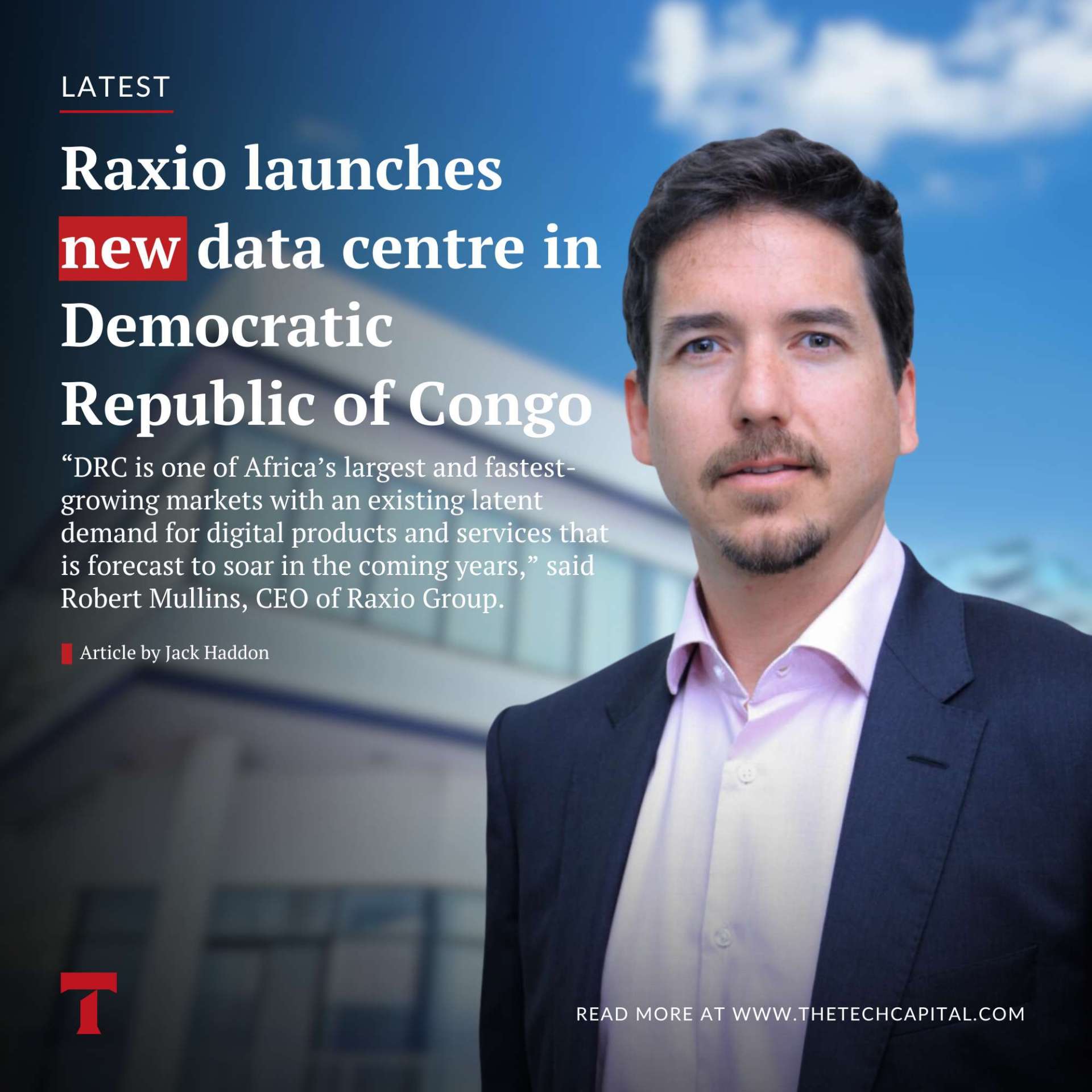 Raxio launches new data centre in Democratic Republic of Congo - The ...
