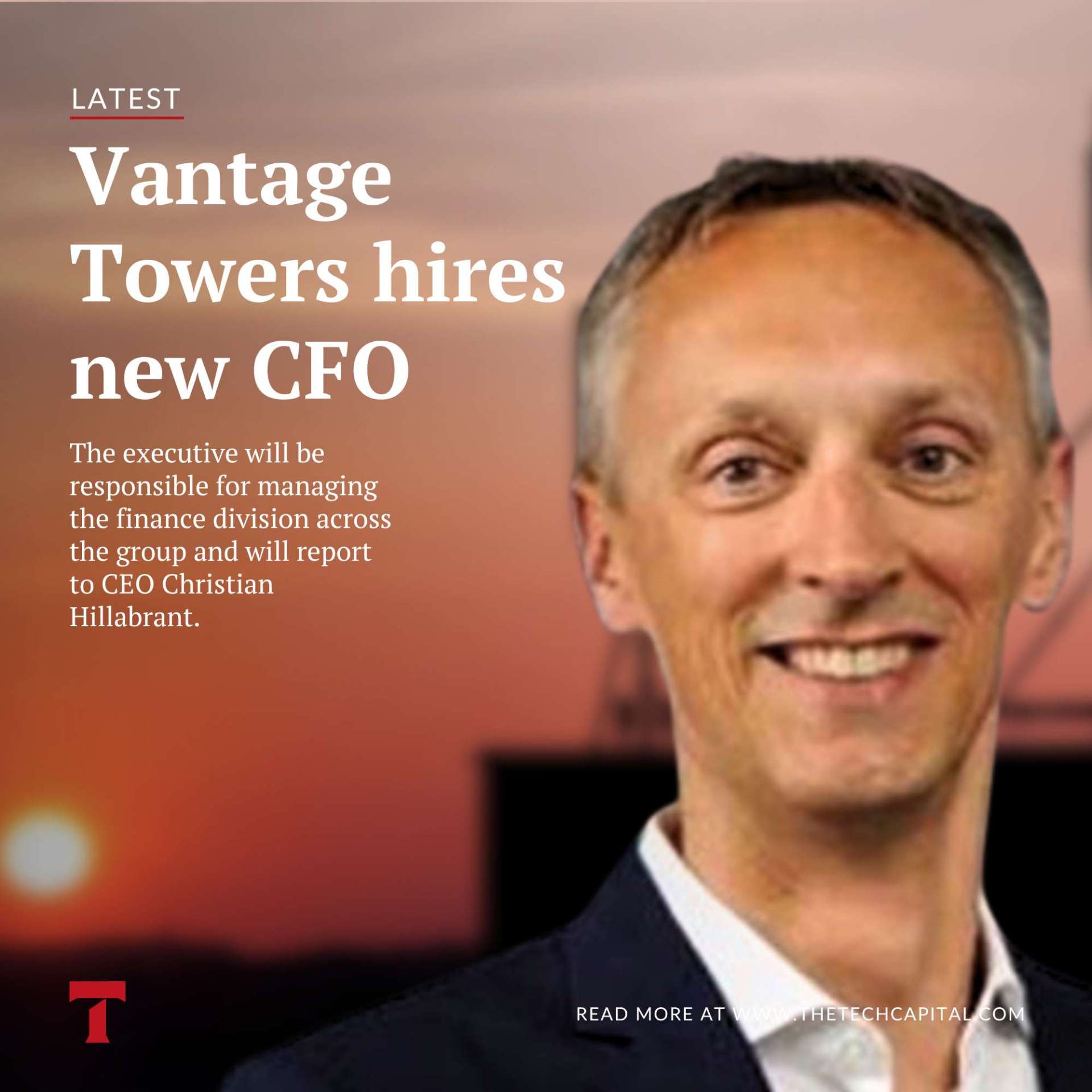 Vantage Towers hires new CFO - The Tech Capital