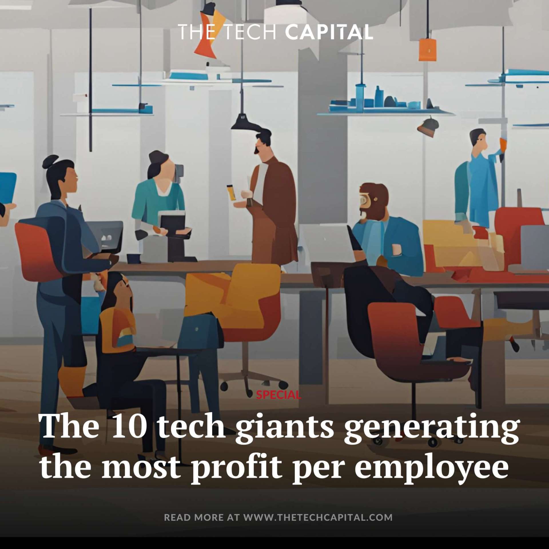The 10 tech giants generating the most profit per employee - The Tech ...