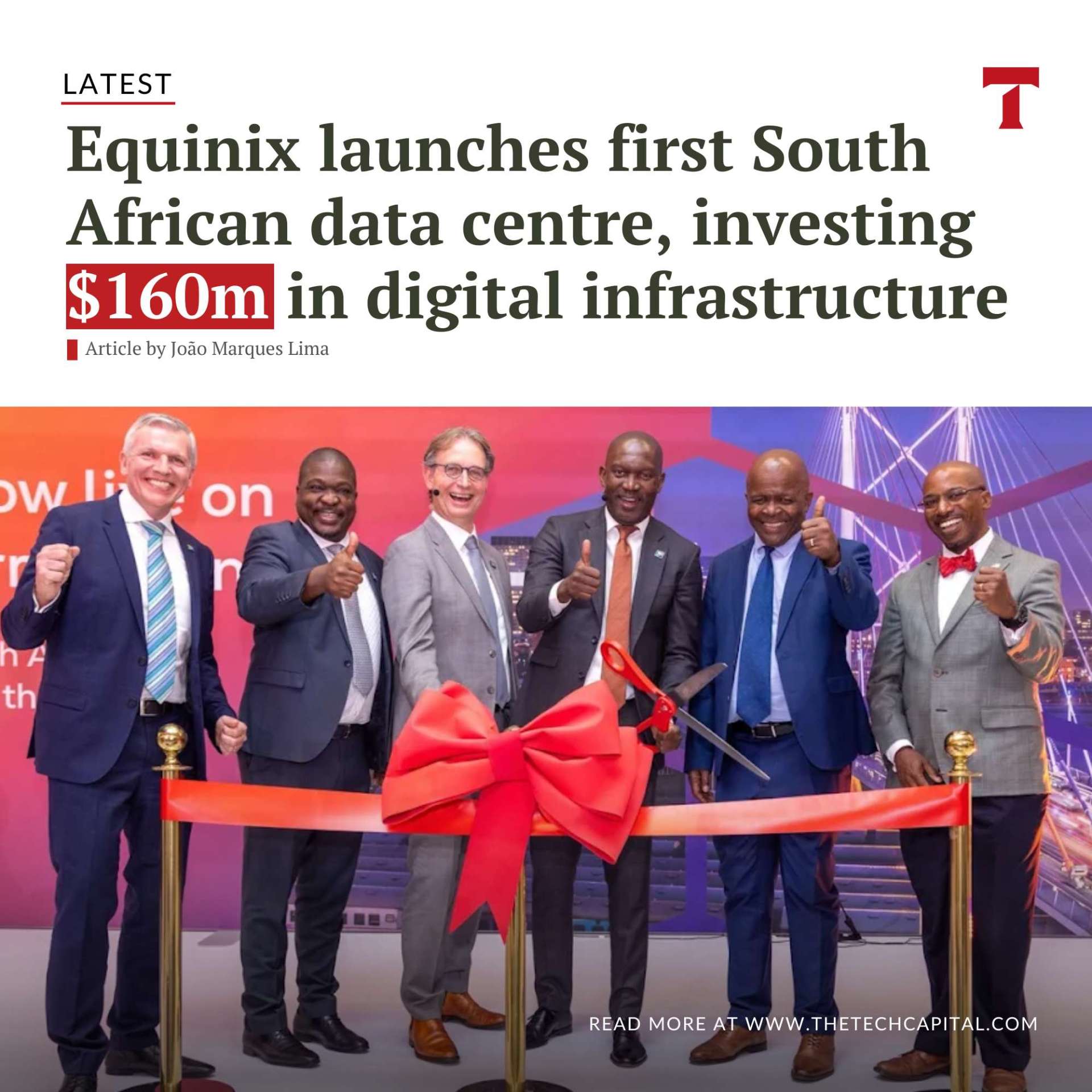 Equinix launches first South African data centre, investing $160m in ...
