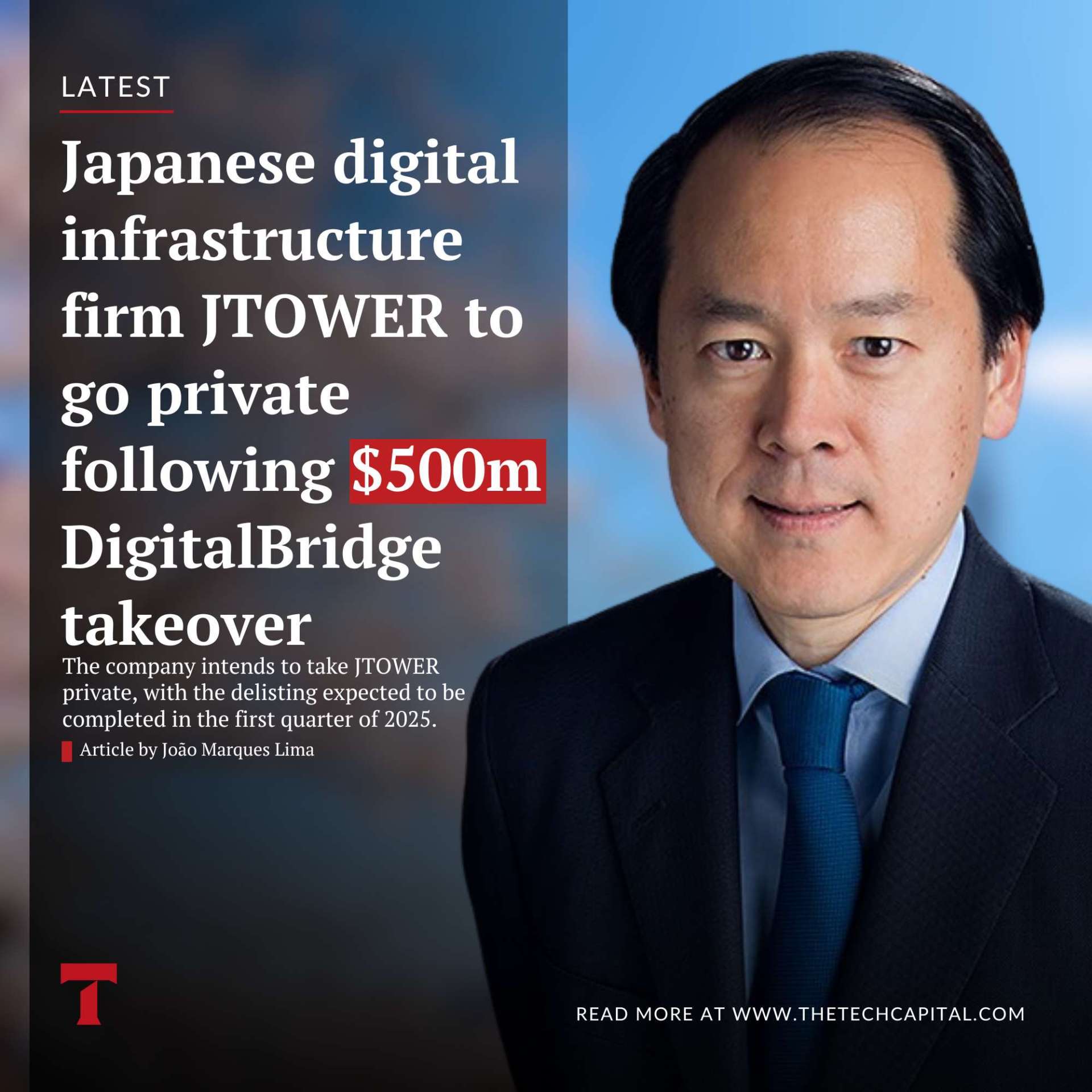 Japanese digital infrastructure firm JTOWER to go private following ...