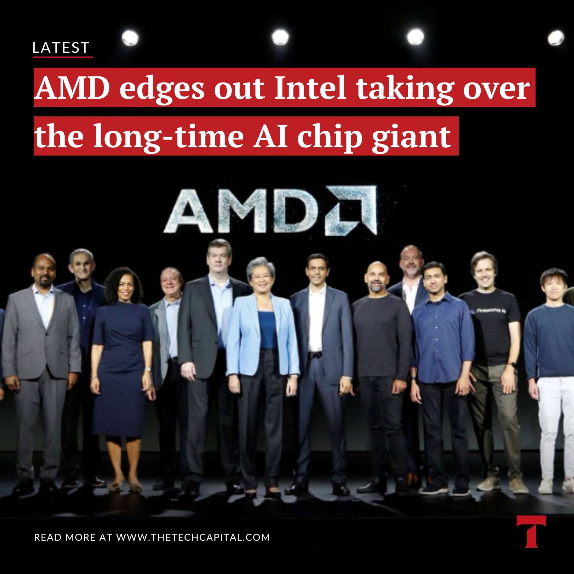 AMD edges out Intel taking over the long-time AI chip giant - The Tech ...