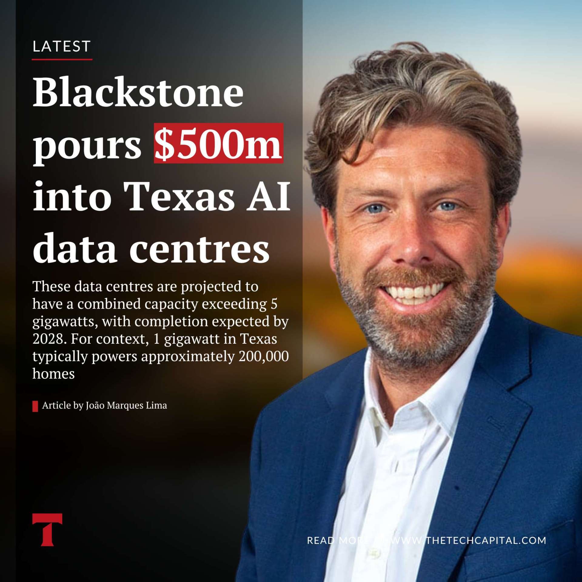 Blackstone pours $500m into Texas AI data centres - The Tech Capital