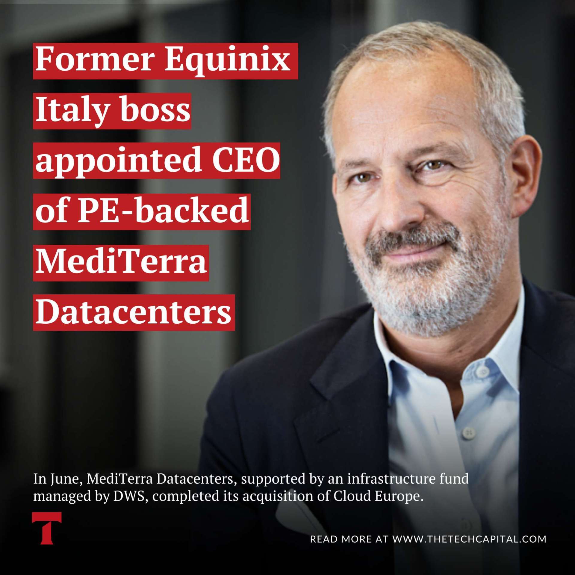 Former Equinix Italy boss appointed CEO of PE-backed MediTerra ...