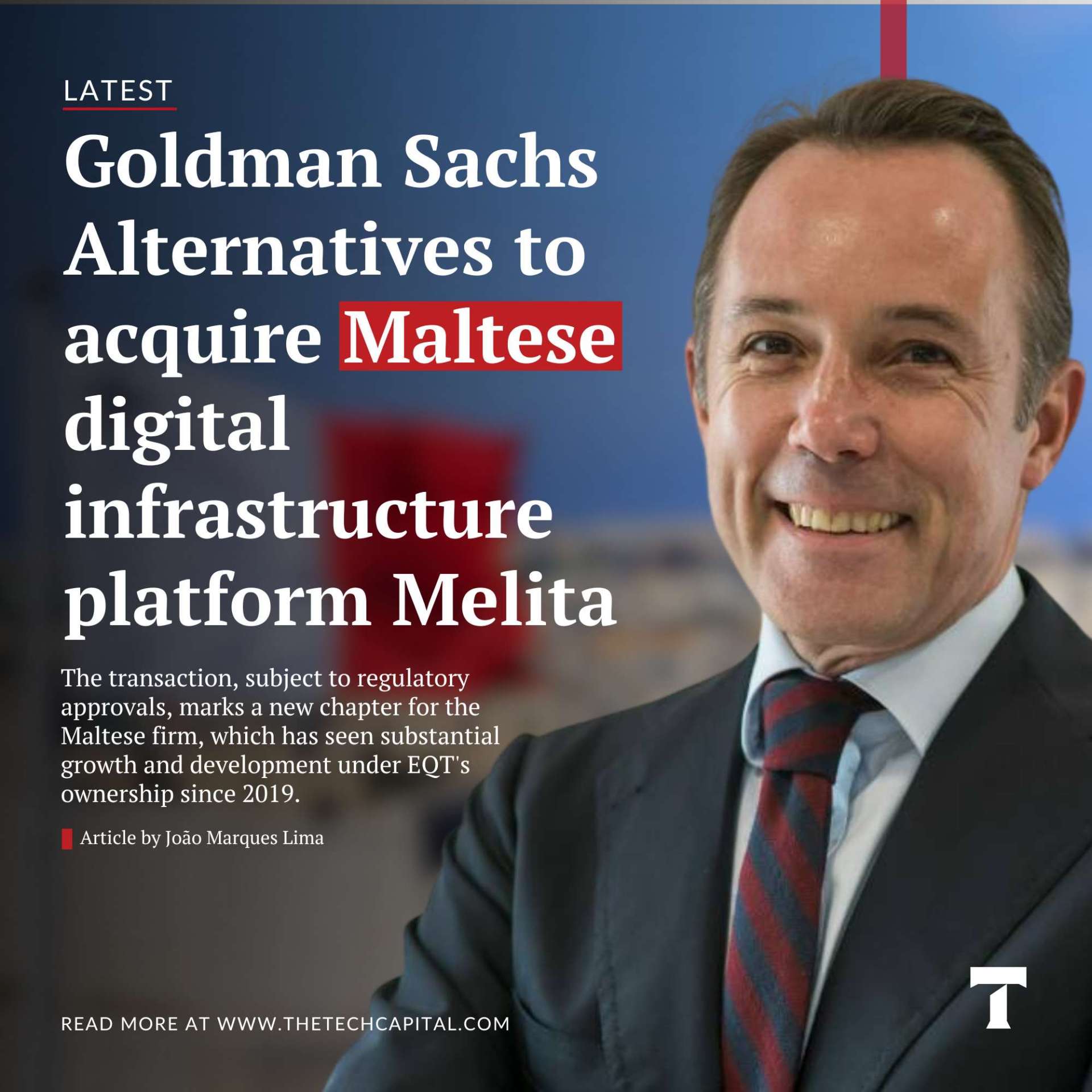 Goldman Sachs Alternatives to acquire Maltese digital infrastructure ...