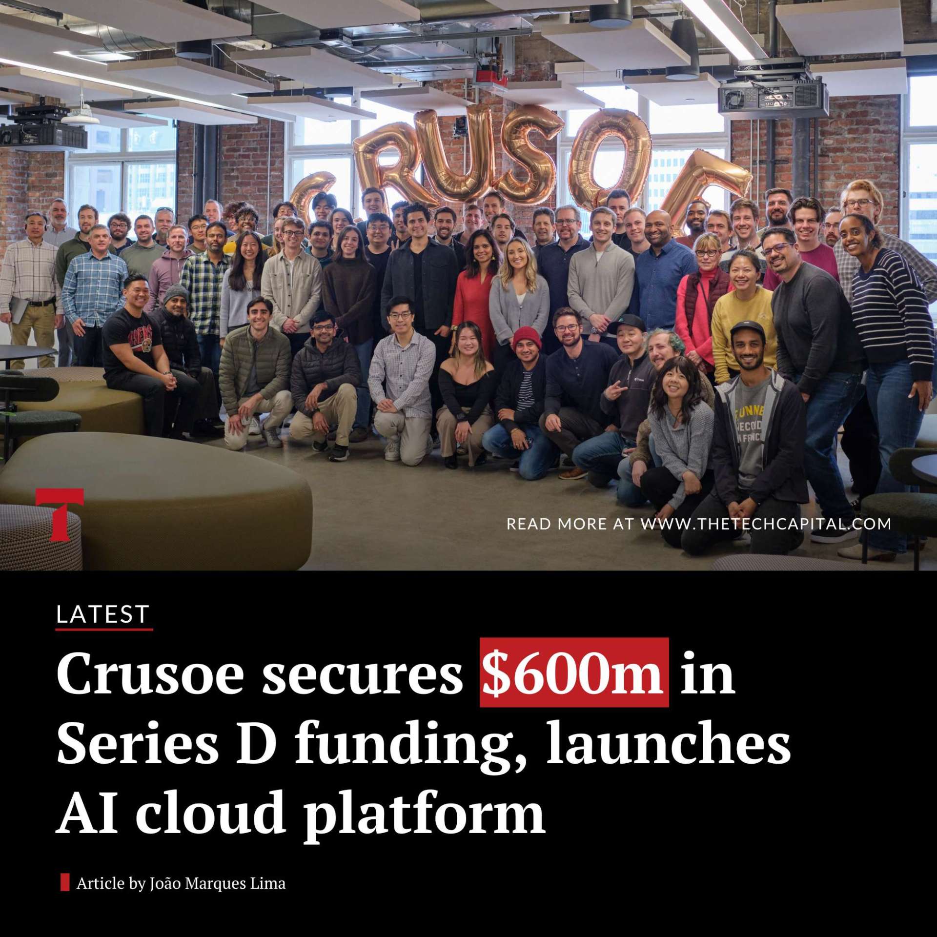 Crusoe secures $600m in Series D funding, launches AI cloud platform ...