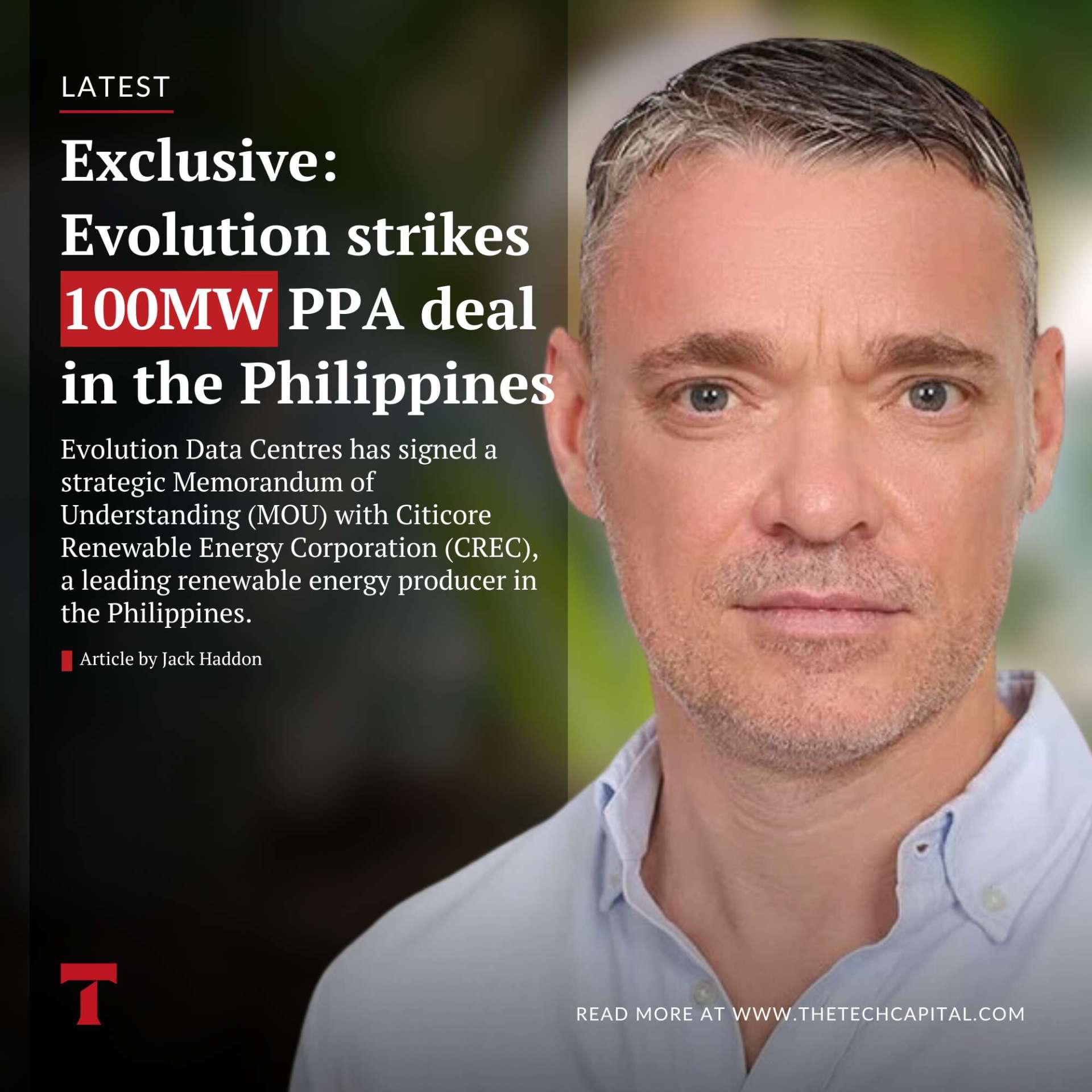 Exclusive: Evolution strikes 100MW PPA deal in the Philippines - The Tech Capital
