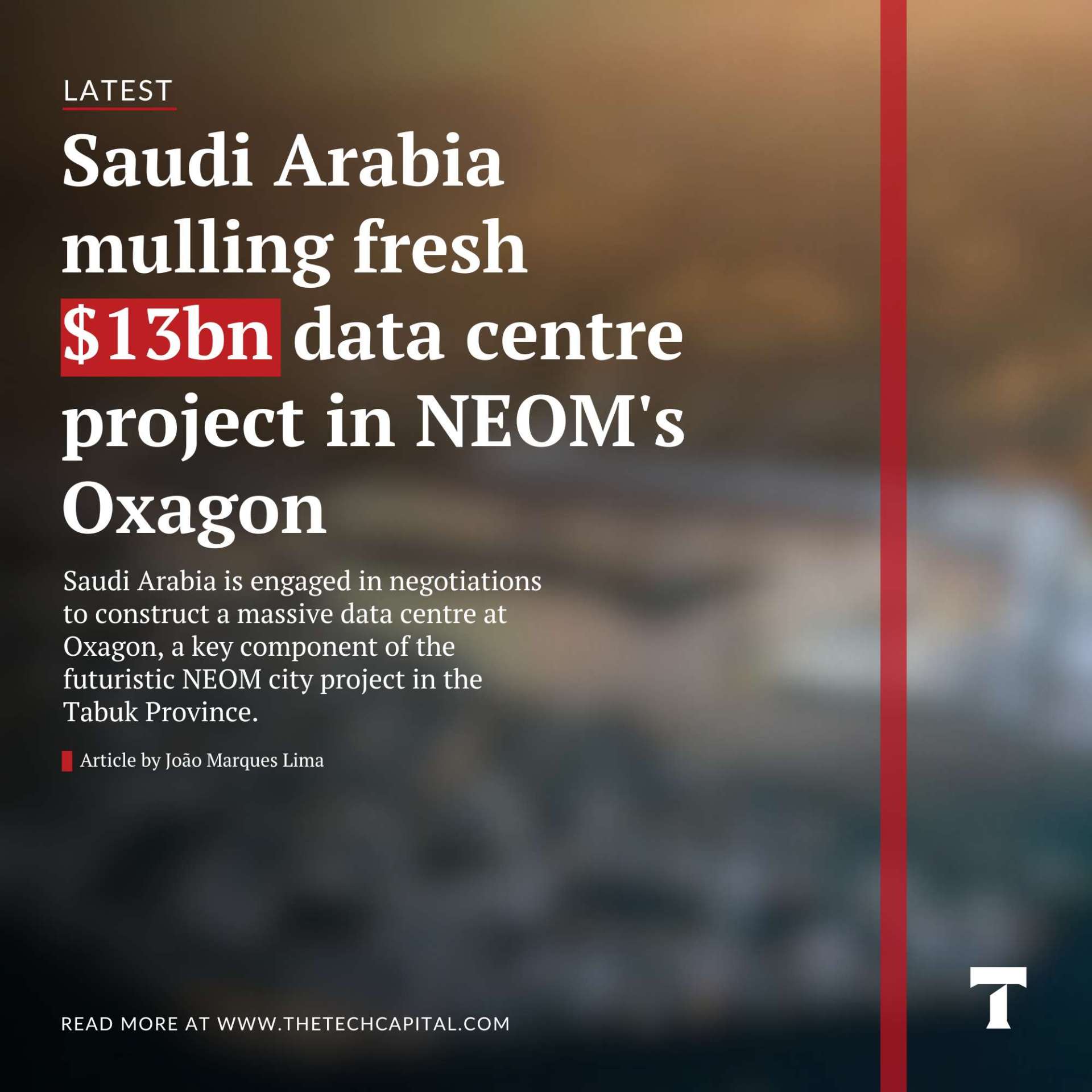 Saudi Arabia mulling fresh $13bn data centre project in NEOM's Oxagon ...
