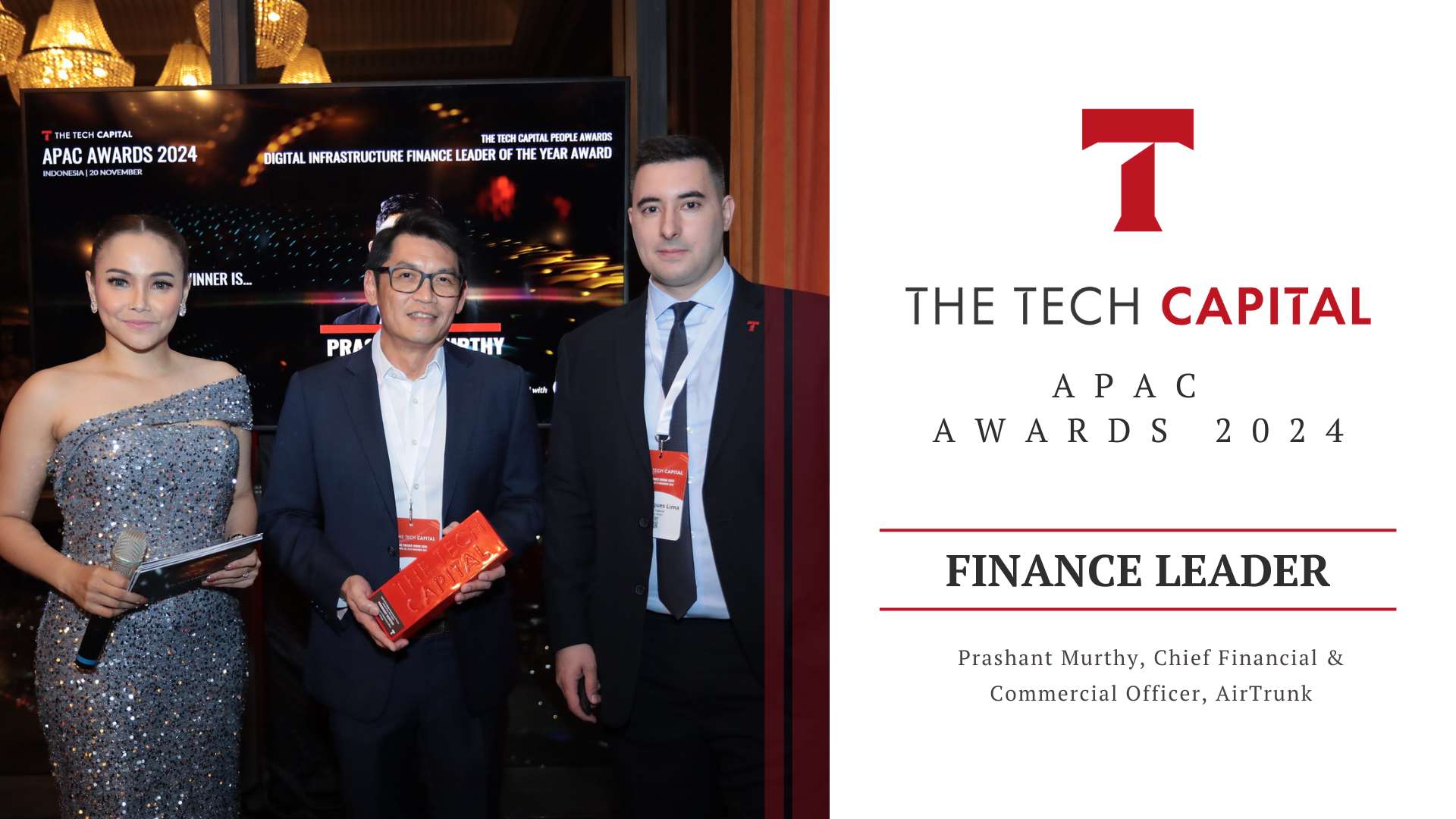 AirTrunk's Prashant Murthy Wins The Tech Capital's Digital Infra ...