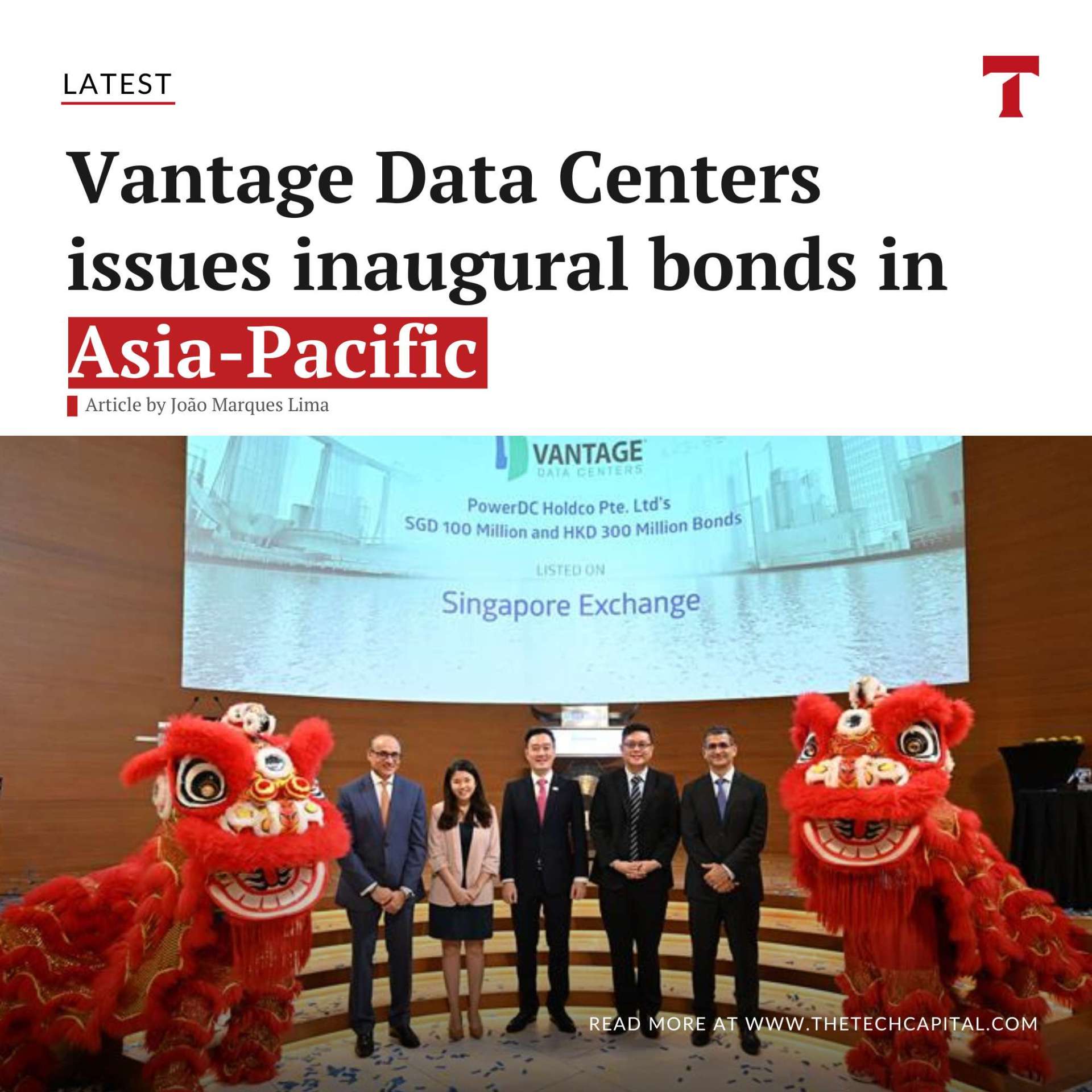 Vantage Data Centers issues inaugural bonds in Asia-Pacific - The Tech ...