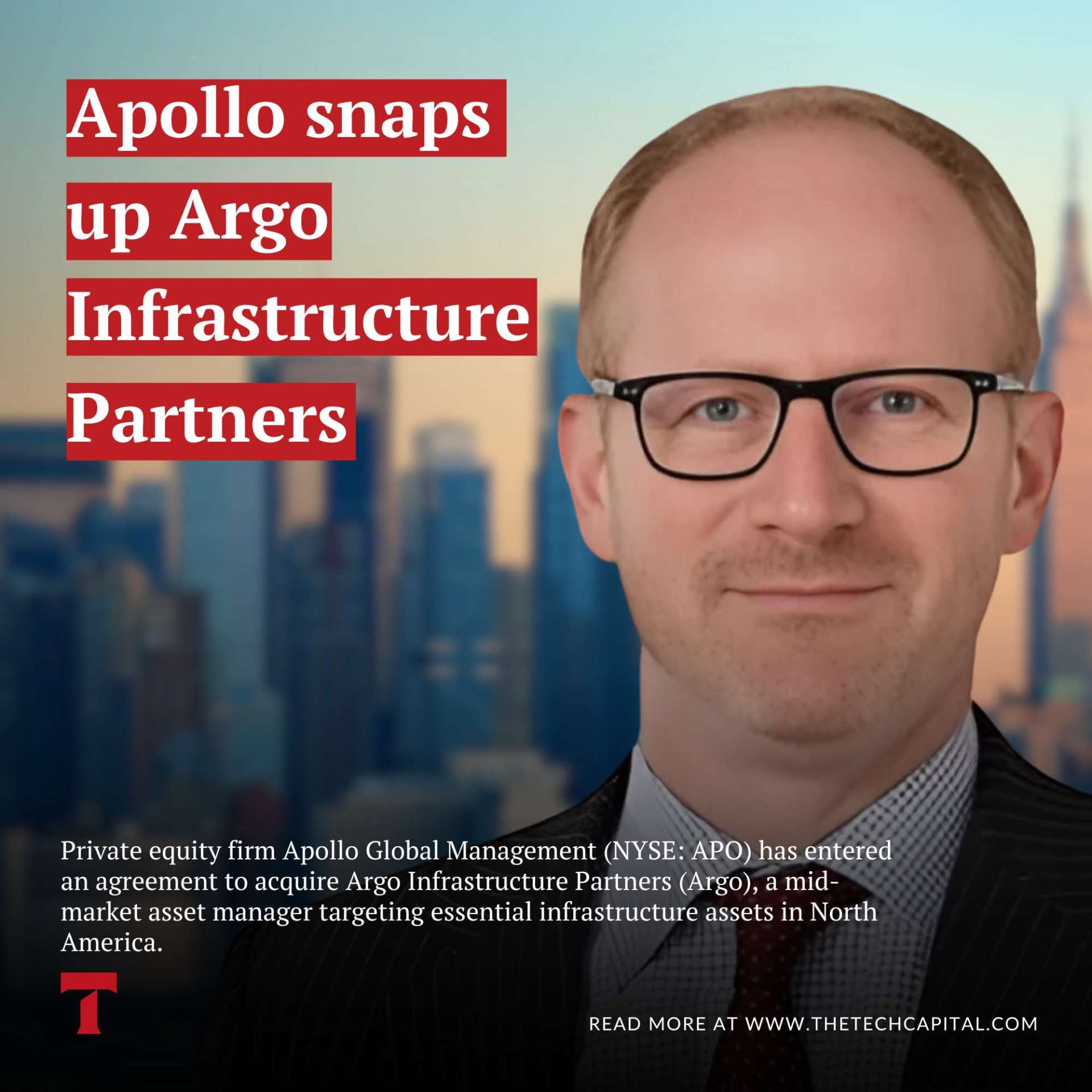Apollo snaps up Argo Infrastructure Partners - The Tech Capital