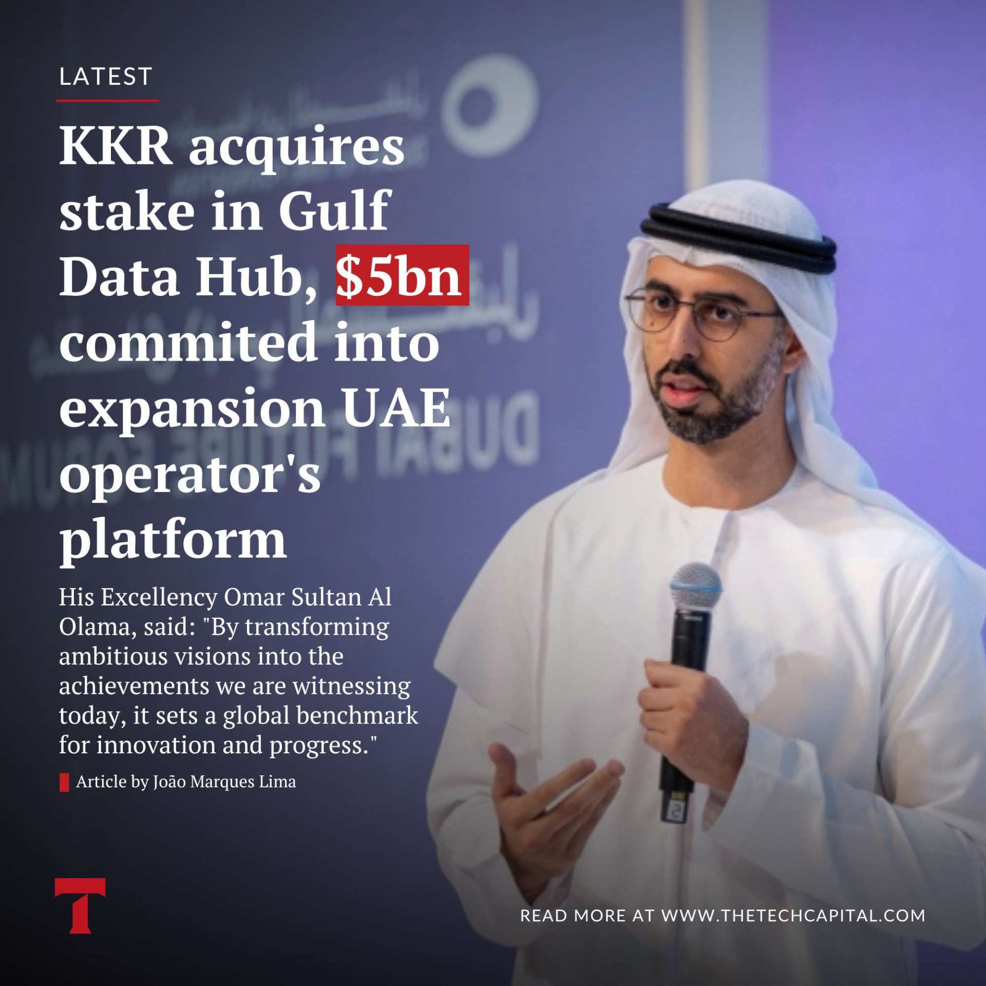 KKR acquires stake in Gulf Data Hub, $5bn commited into expansion UAE ...