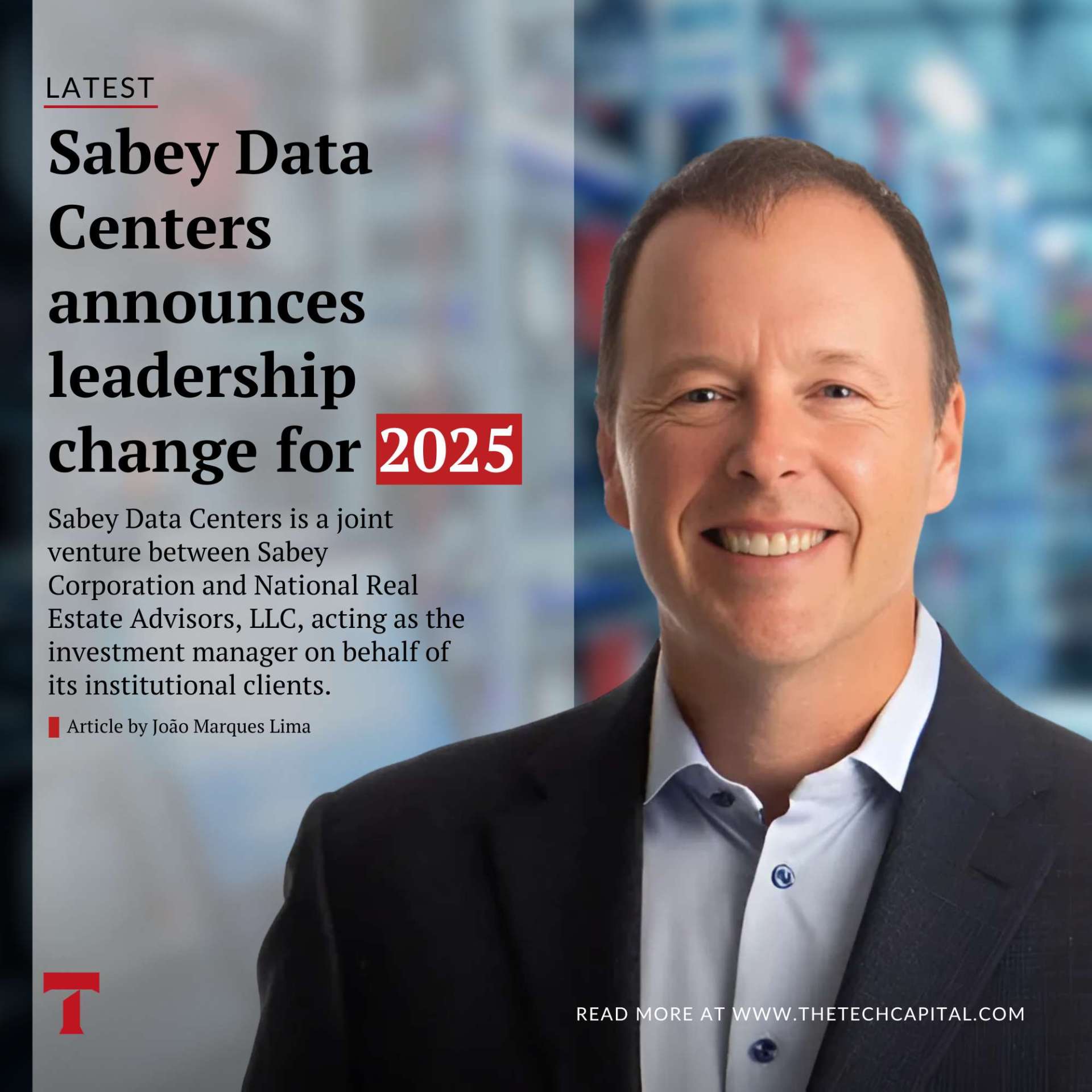 Sabey Data Centers announces leadership change for 2025 - The Tech Capital