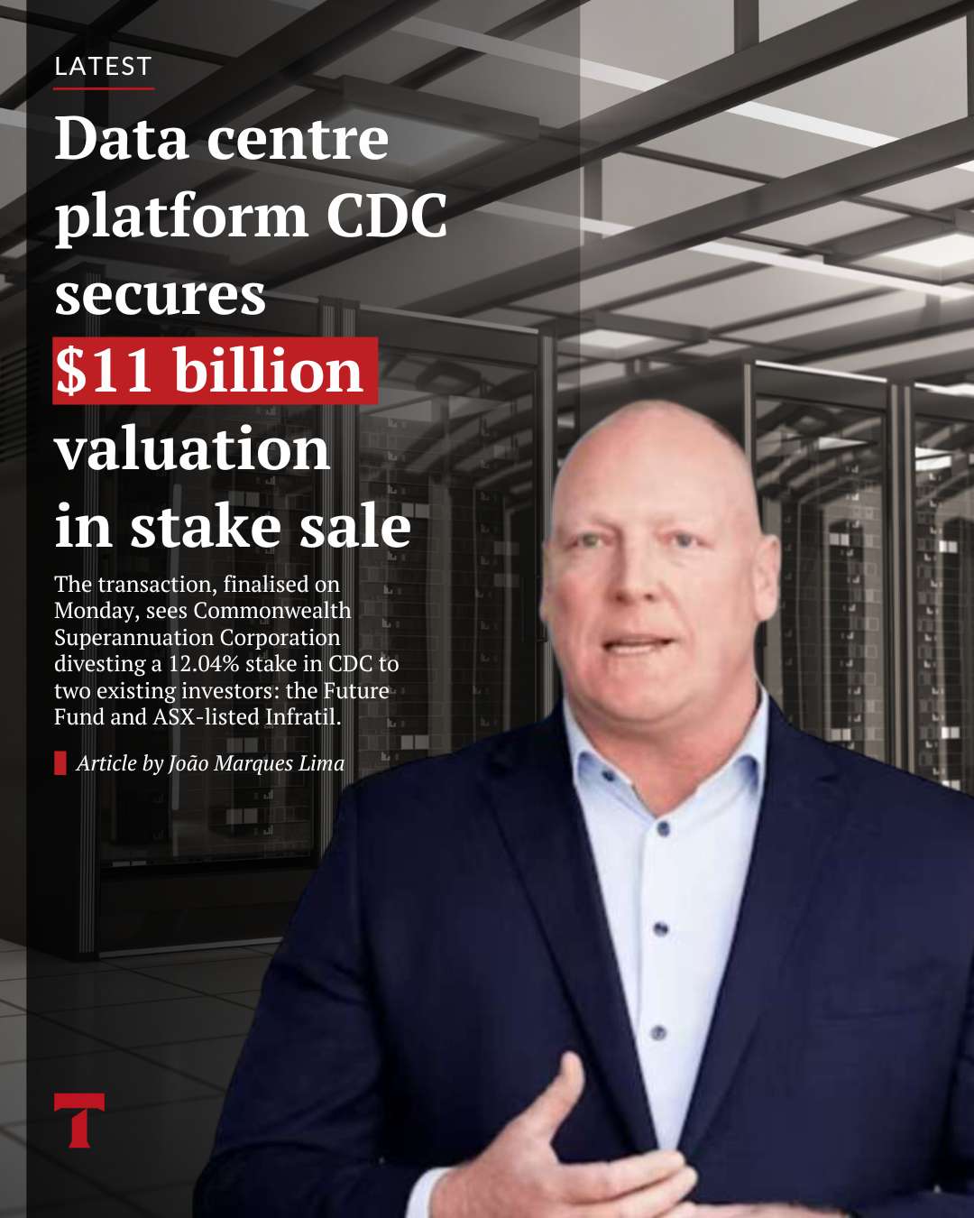 Data centre platform CDC secures $11 billion valuation in stake sale ...