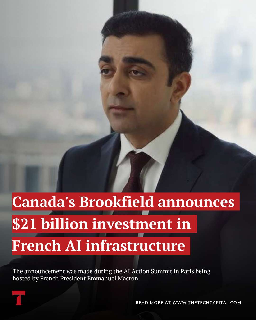 Canada's Brookfield announces $21 billion investment in French AI ...