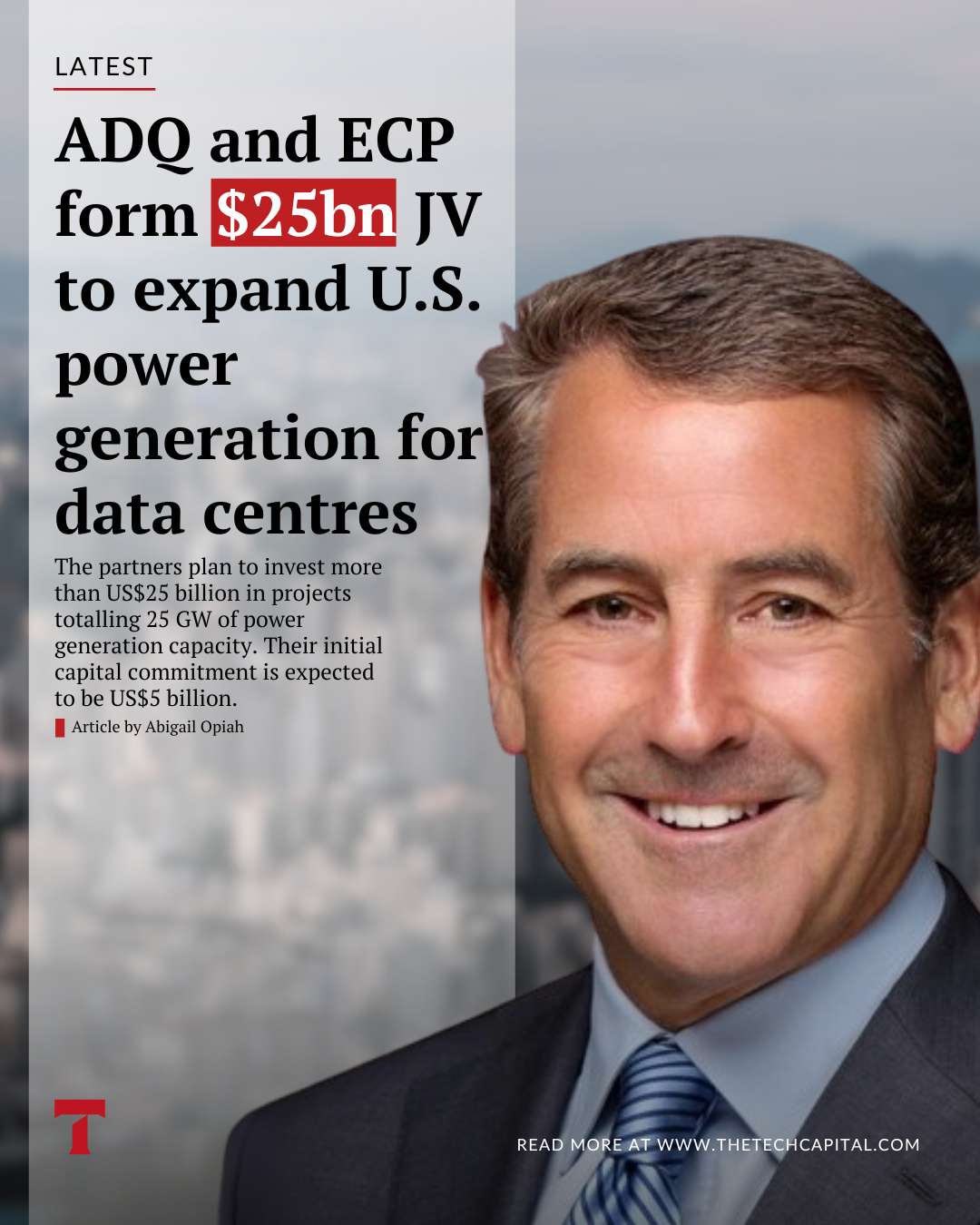 ADQ and ECP form $25bn JV to expand U.S. power generation for data ...