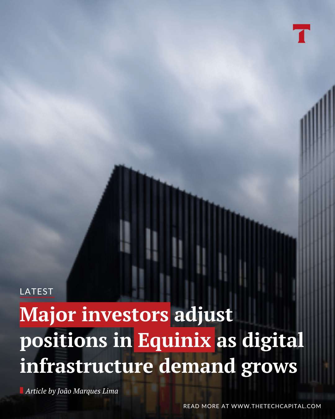 Major investors adjust positions in Equinix as digital infrastructure ...