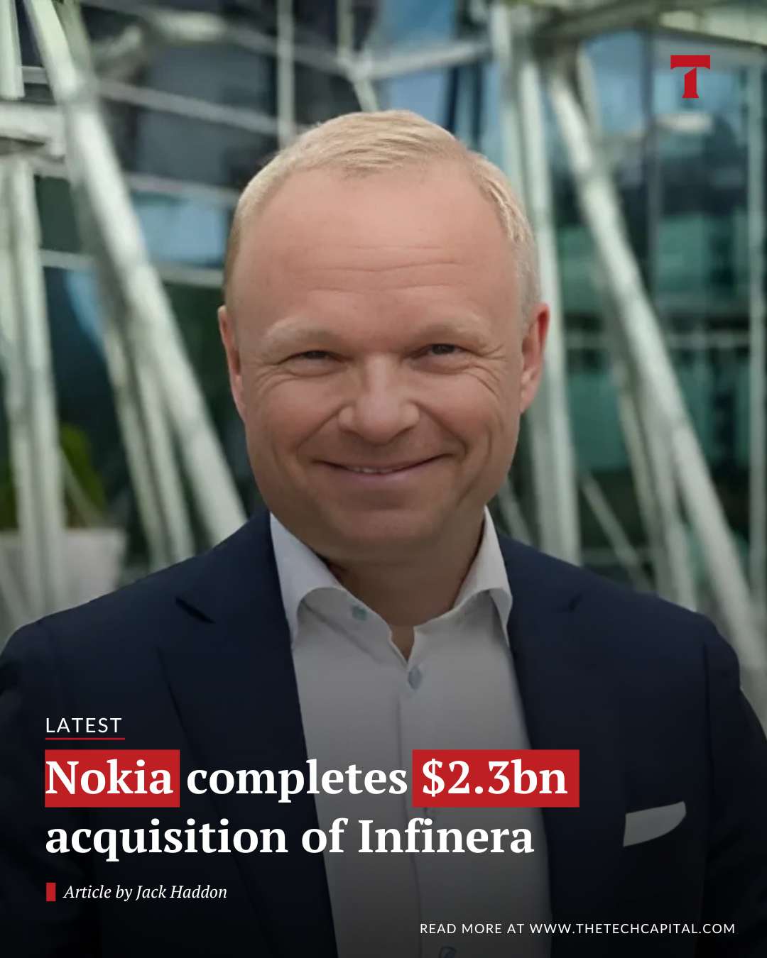 Nokia completes $2.3bn acquisition of Infinera - The Tech Capital