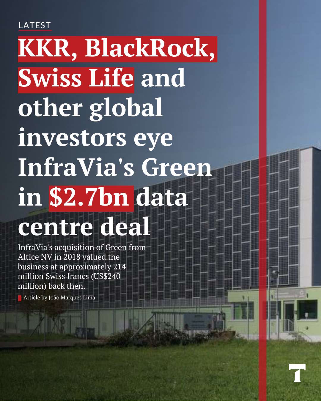 KKR, BlackRock, Swiss Life and other global investors eye InfraVia's ...