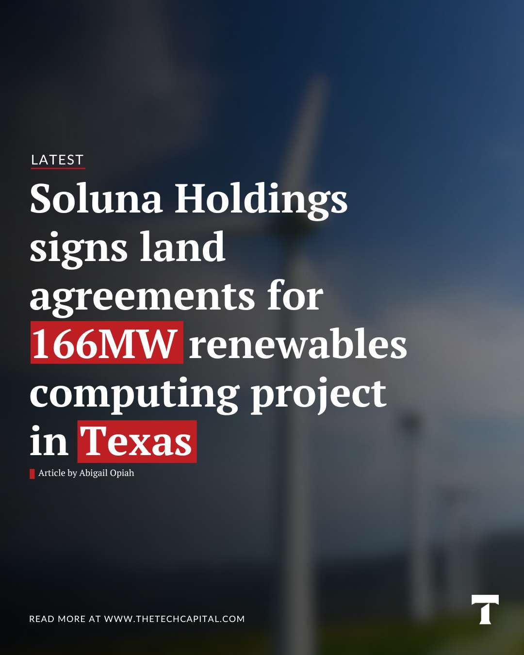 Soluna Holdings signs land agreements for 166MW renewables computing ...