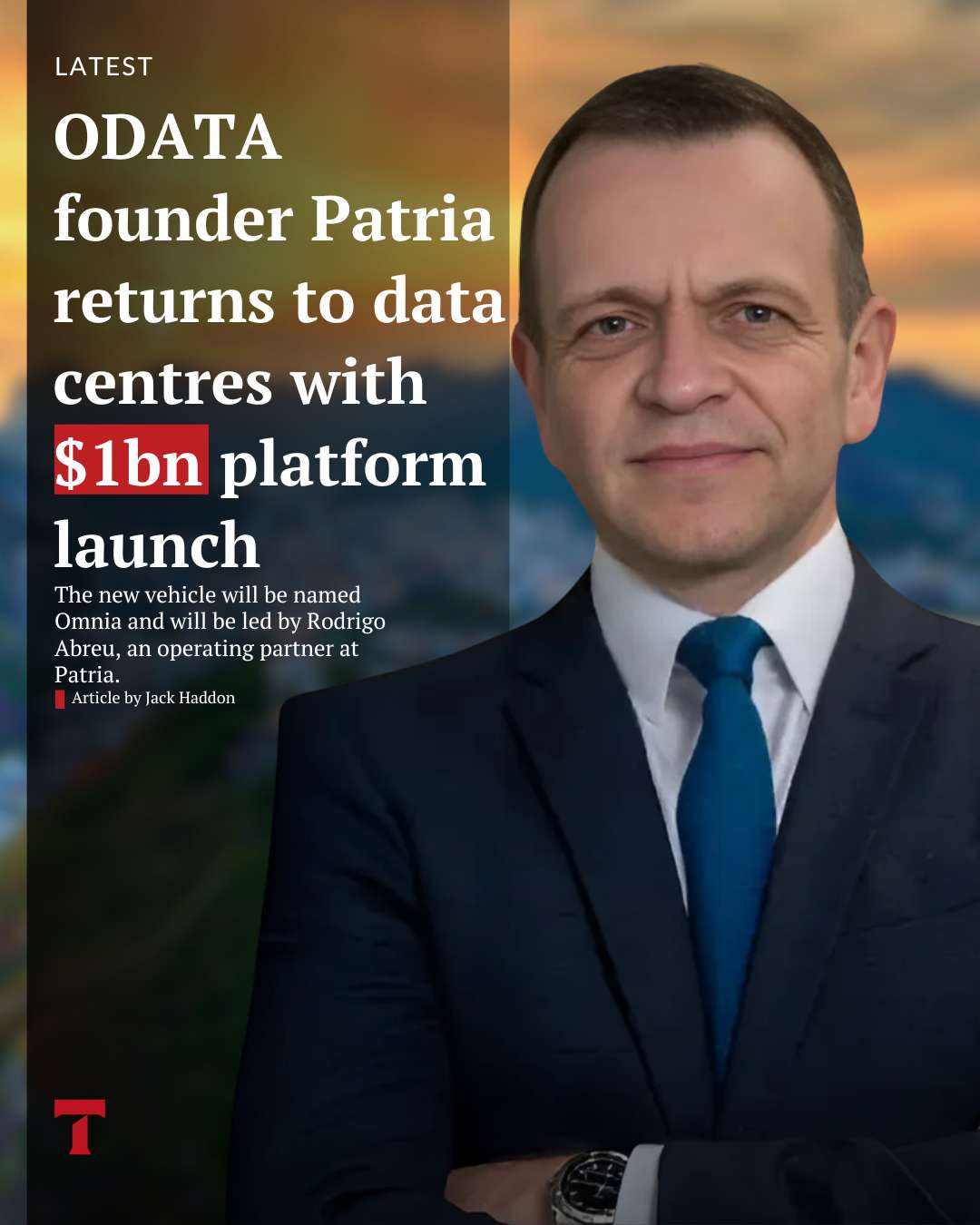 ODATA founder Patria returns to data centres with $1bn launch