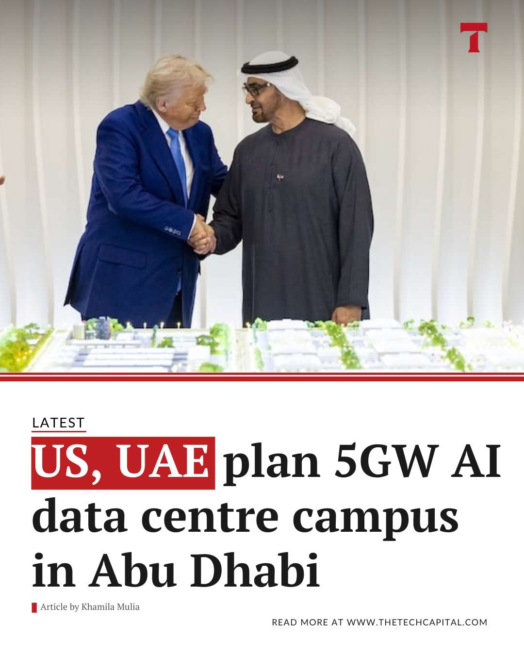 US, UAE plan 5GW AI data centre campus in Abu Dhabi - The Tech Capital