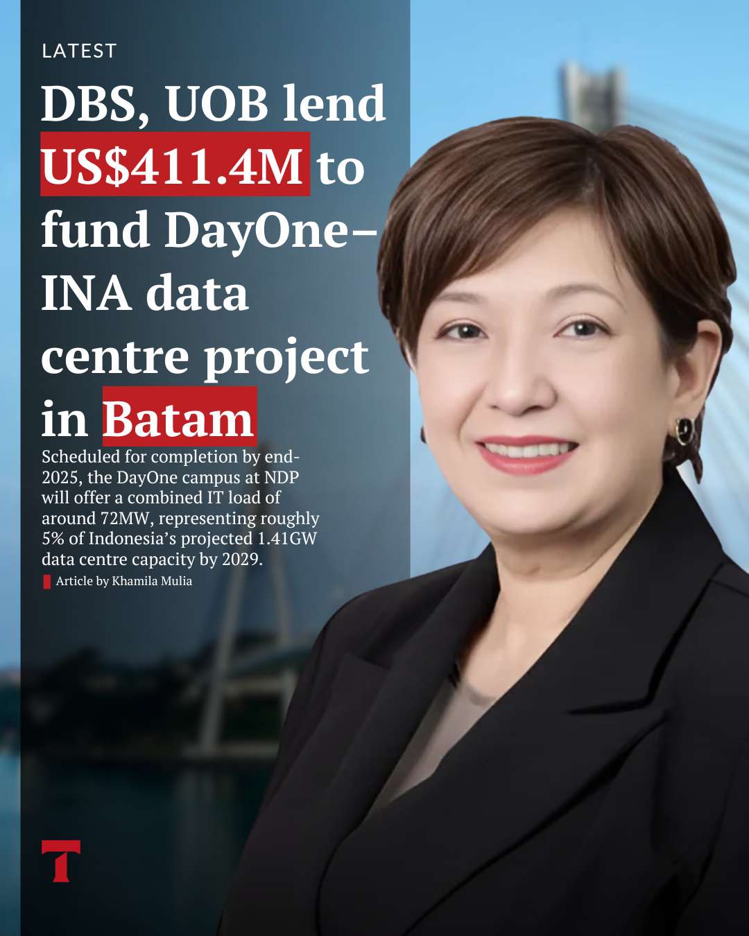 DBS, UOB lend US$411.4 Million to fund DayOne–INA data centre project ...
