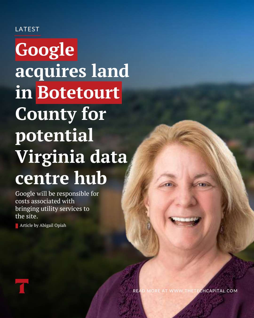 Google acquires land in Botetourt County for potential Virginia data ...