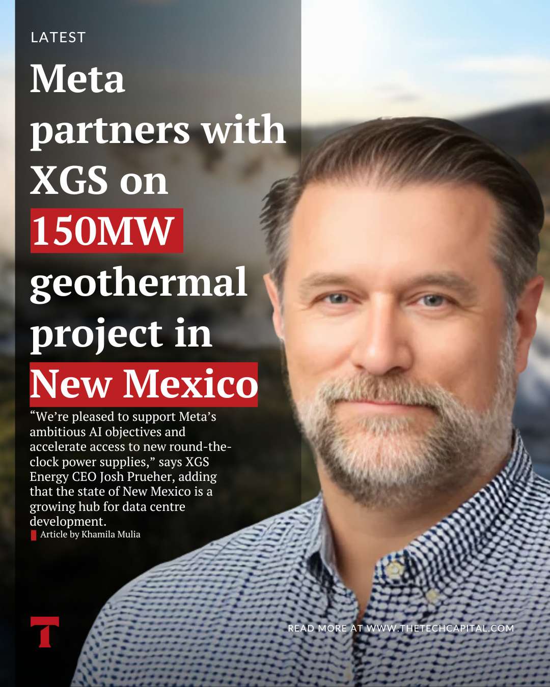 Meta partners with XGS on 150MW geothermal project in New Mexico - The ...