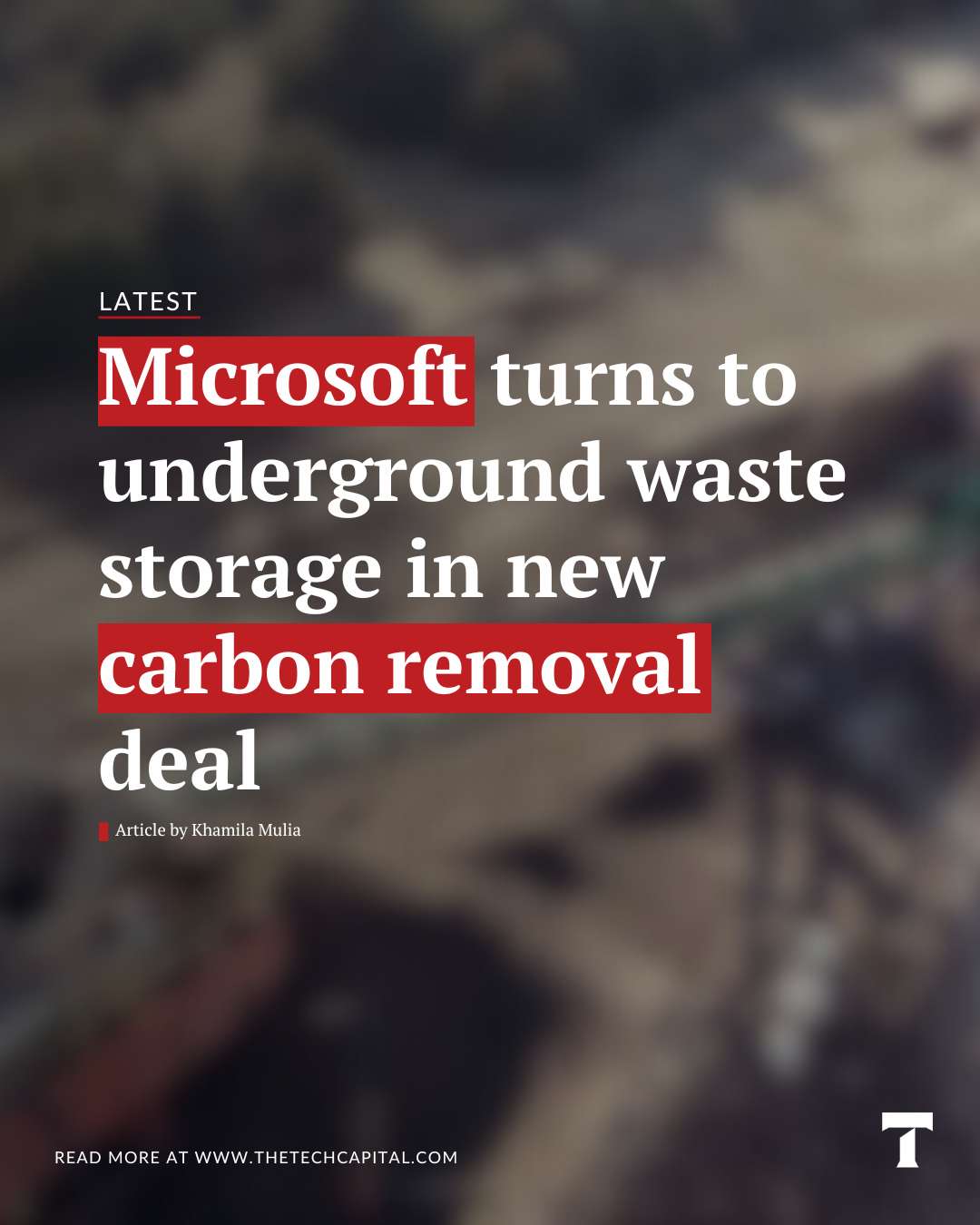Microsoft turns to underground waste storage in new carbon removal deal ...